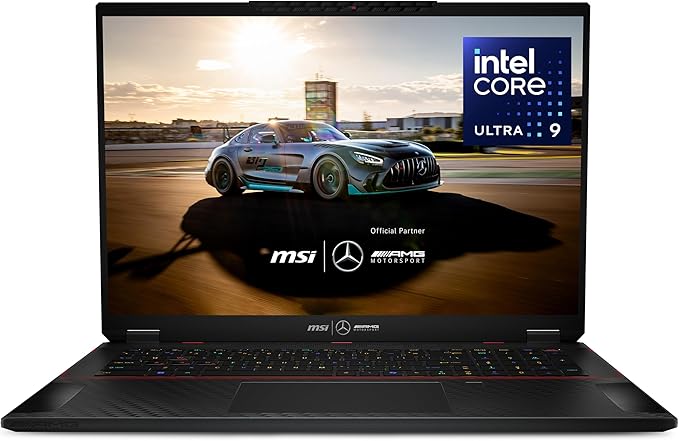 MSI Stealth 18 Mercedes AMG AI 18" UHD+ mini-LED 120Hz Ultra Thin and ...