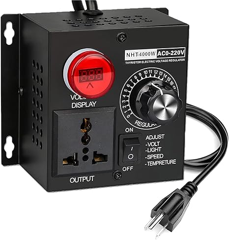 Amazon.com : AC Variable Speed Controller, 120V~220V 15A 4000W ...