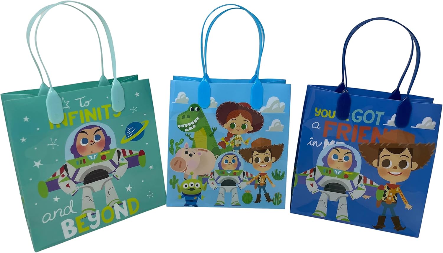 Amazon.com: Disney Pixar Toy Story Party Favor Goodie Small Gift Bags ...