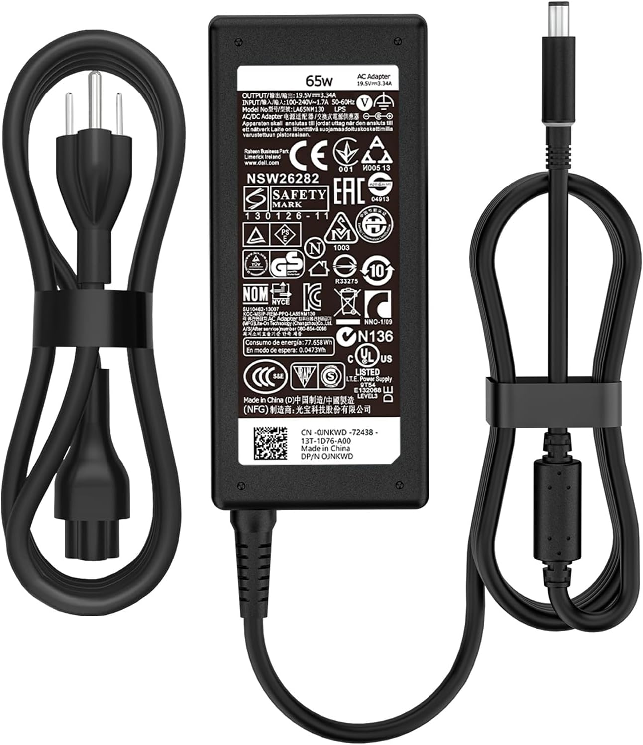 Amazon.com: LA65NS2-01 65W Laptop Charger Fit for Dell Latitude 5580 ...