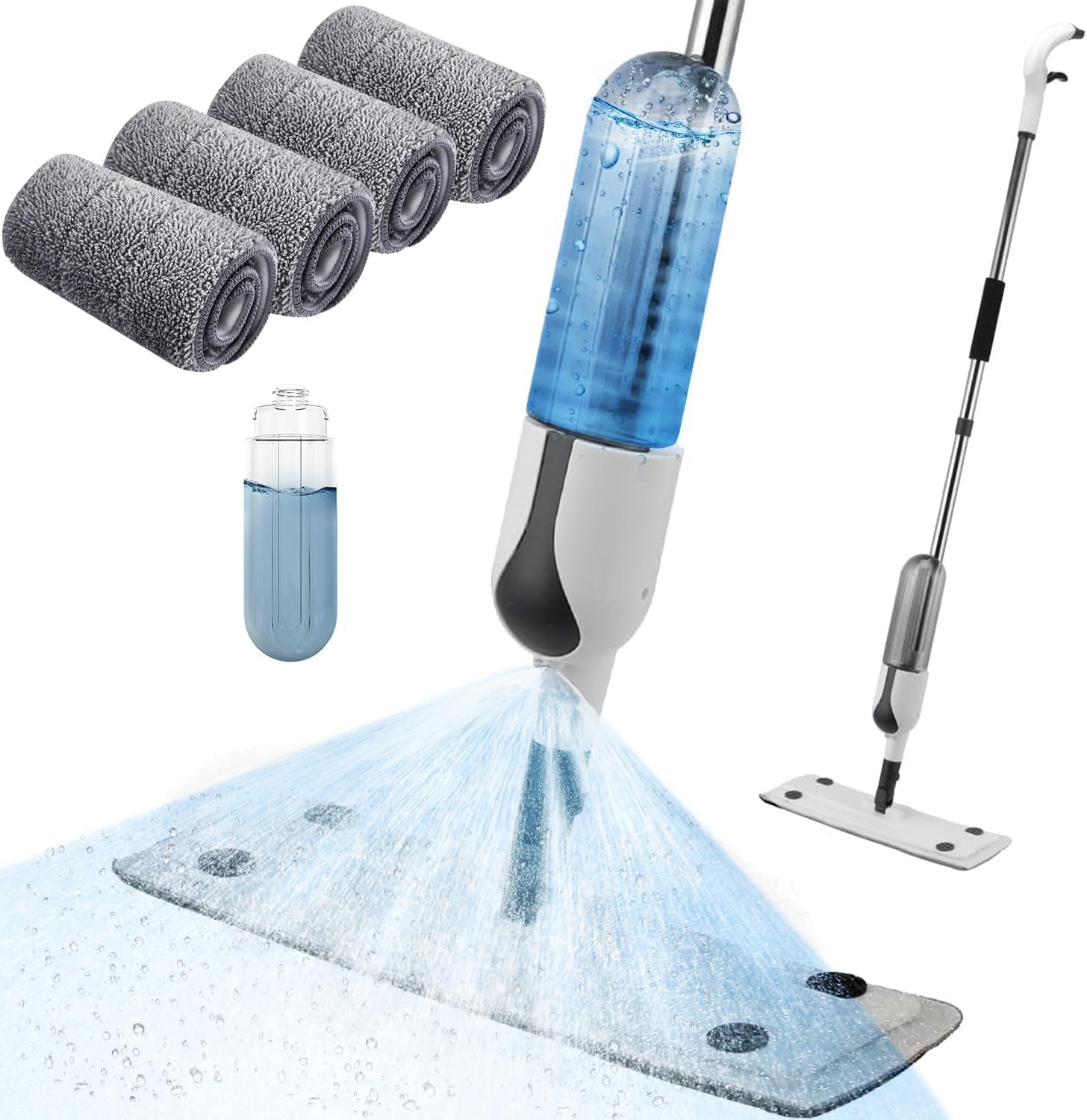 Chugod Mopa en Spray, Mopa para Limpieza 360° Giratorio Trapeador Magic ...