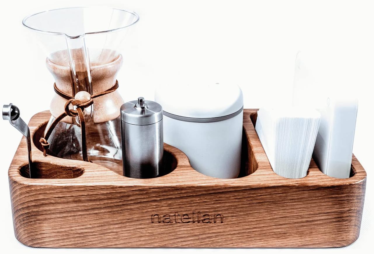 Amazon.com: natellan Organizer caddy for coffee maker with scale ...