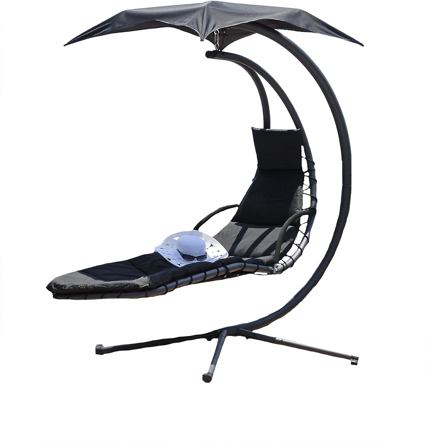 Amazon.com : Helicopter Swing Steel - Black : Porch Swings : Patio ...