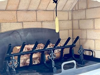 Amazon.com: Metal Fireplace Damper Pull with Solid Brass Handle : Home ...