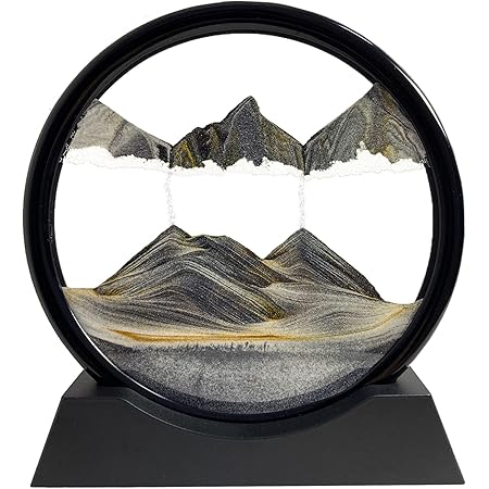 SANDCLE Moving Sand Art Picture - Sand Painting Liquid Motion Decor, 3D ...