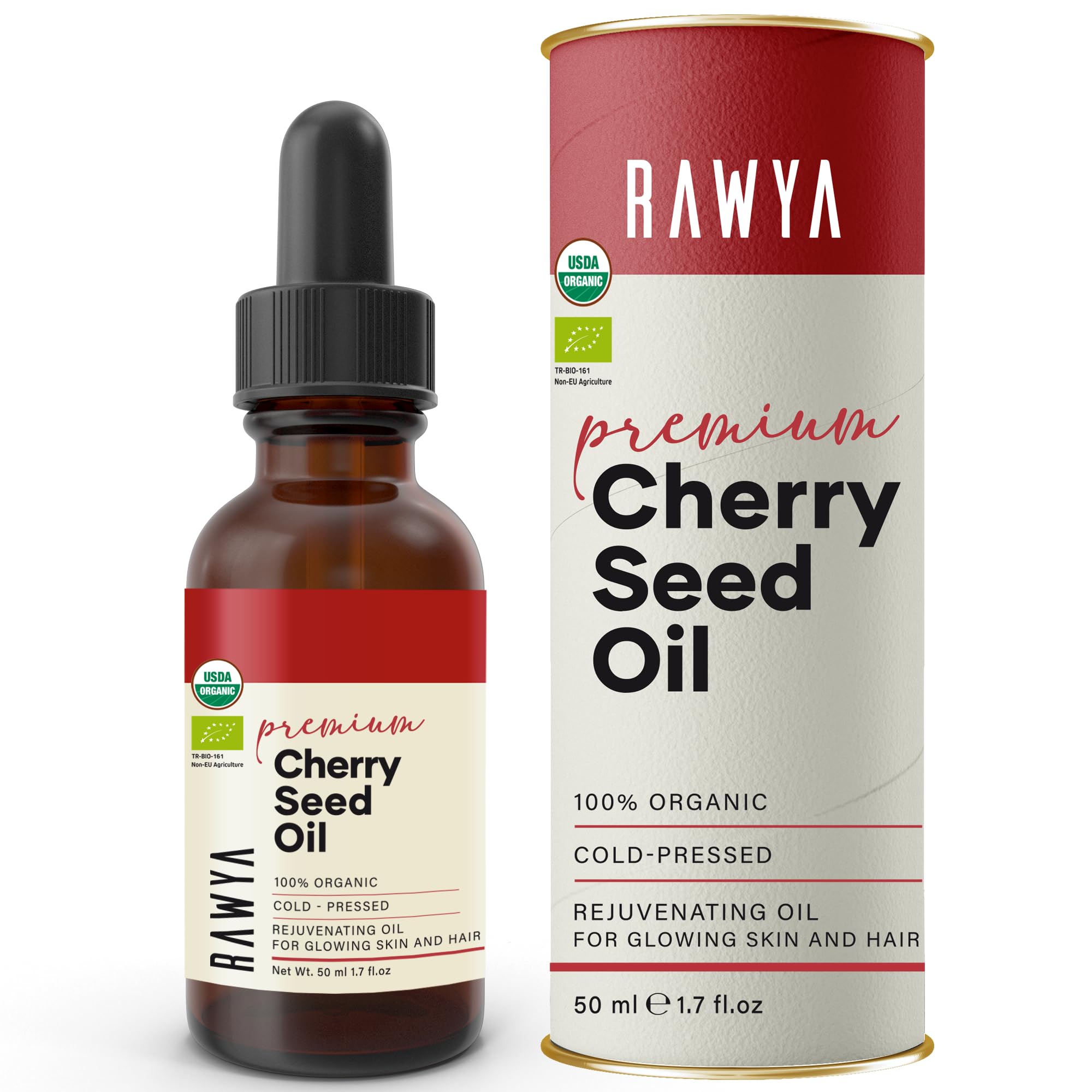 Amazon.com: RAWYA Cherry Oil, USDA Organic, Cold-Pressed, Non-GMO ...