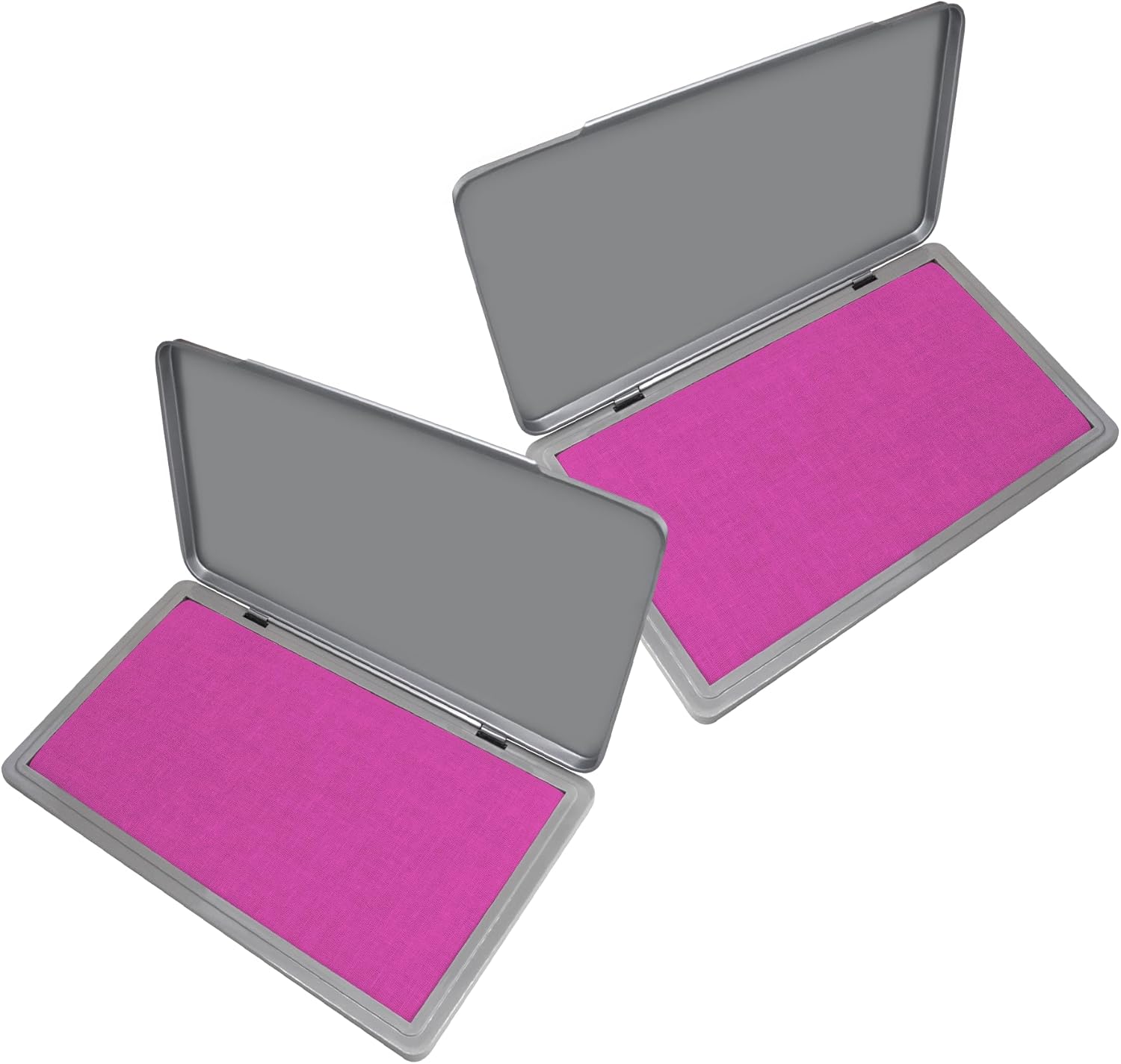 Amazon.com : 2 Pack Metal Case Stamp Pad Large Size, Pink Color - Size ...