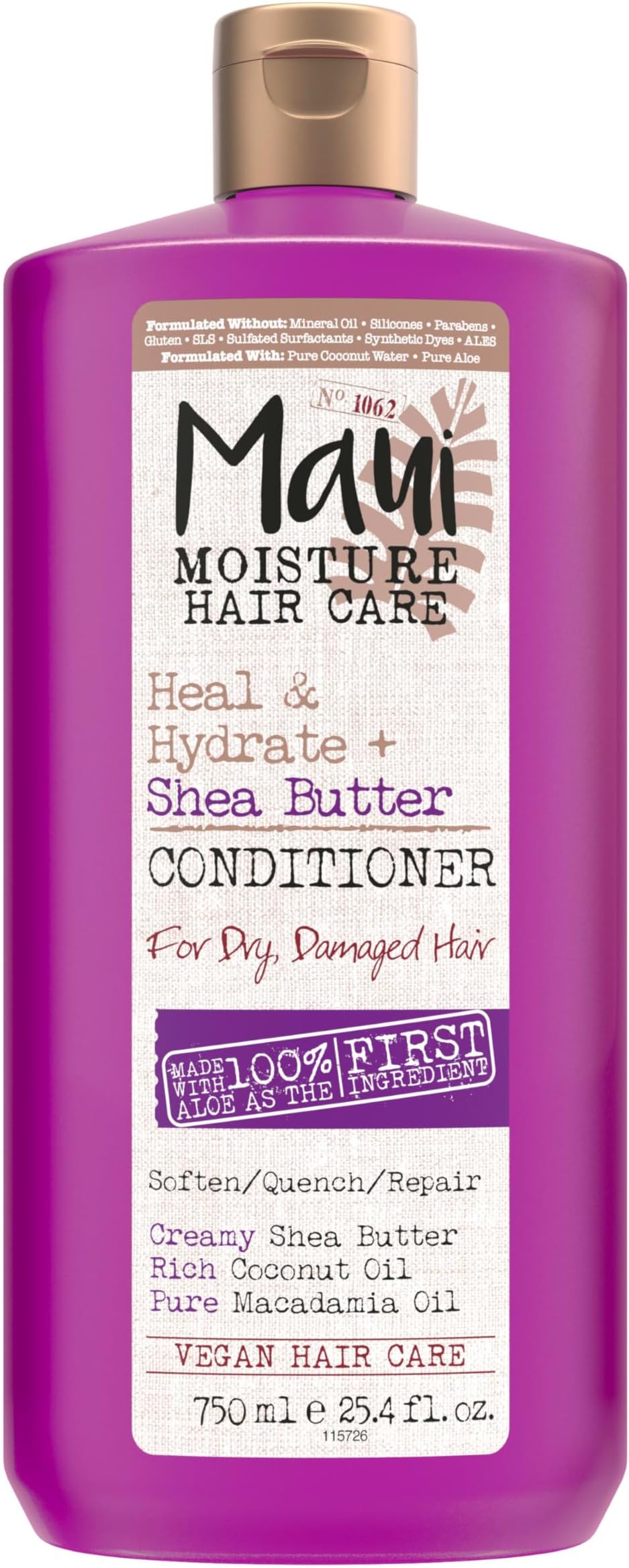 Amazon.com : Maui Moisture Heal & Hydrate + Shea Butter Shampoo ...