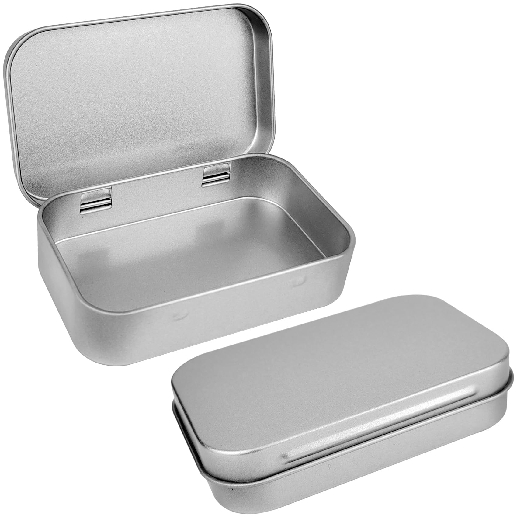 QIANCAIWANG 1 Pack Metal Box, Rectangular Tins Box Containers, Storage ...