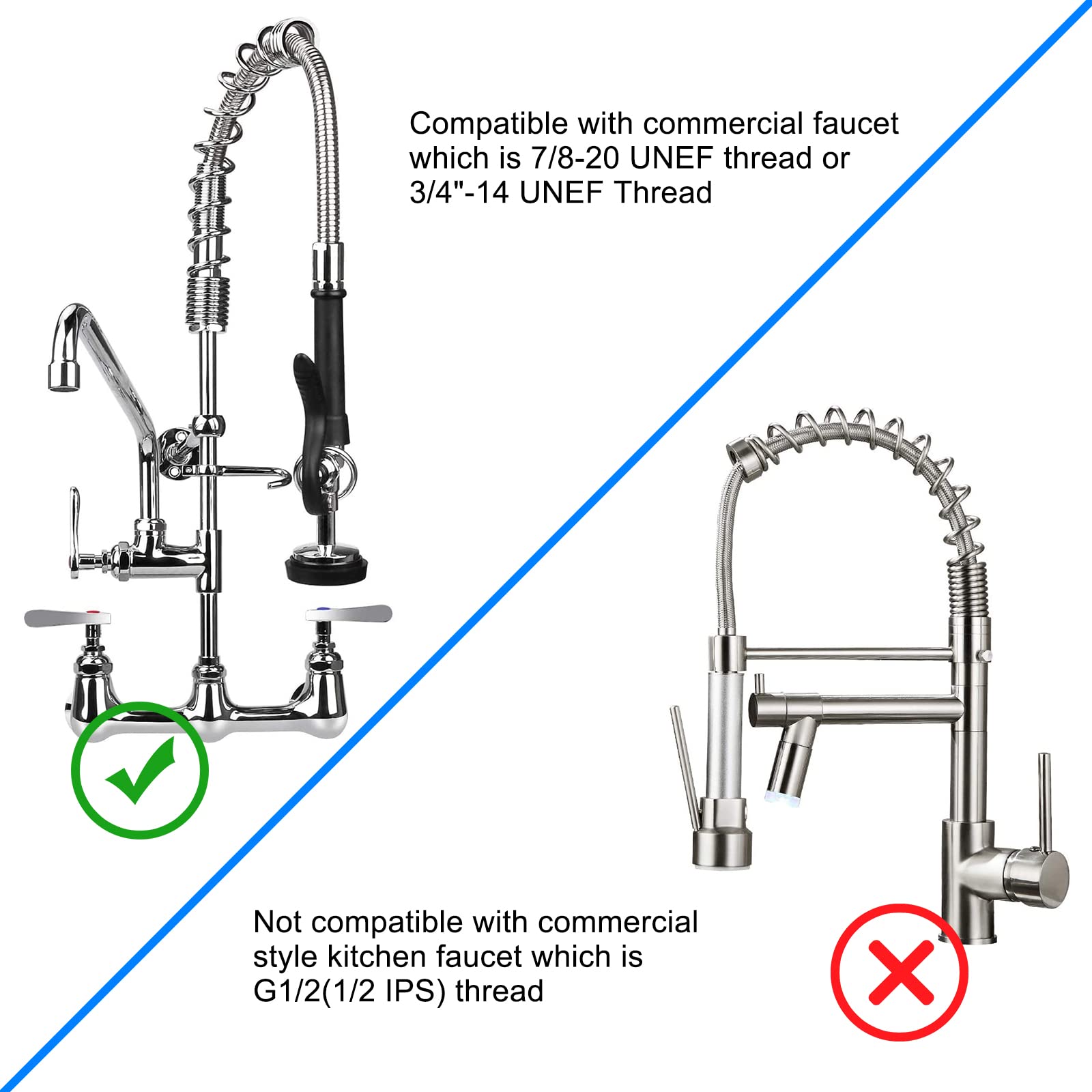 Pre Rinse Sprayer Replacement Pre-Rinse Sprayer For Commercial Kitchen ...