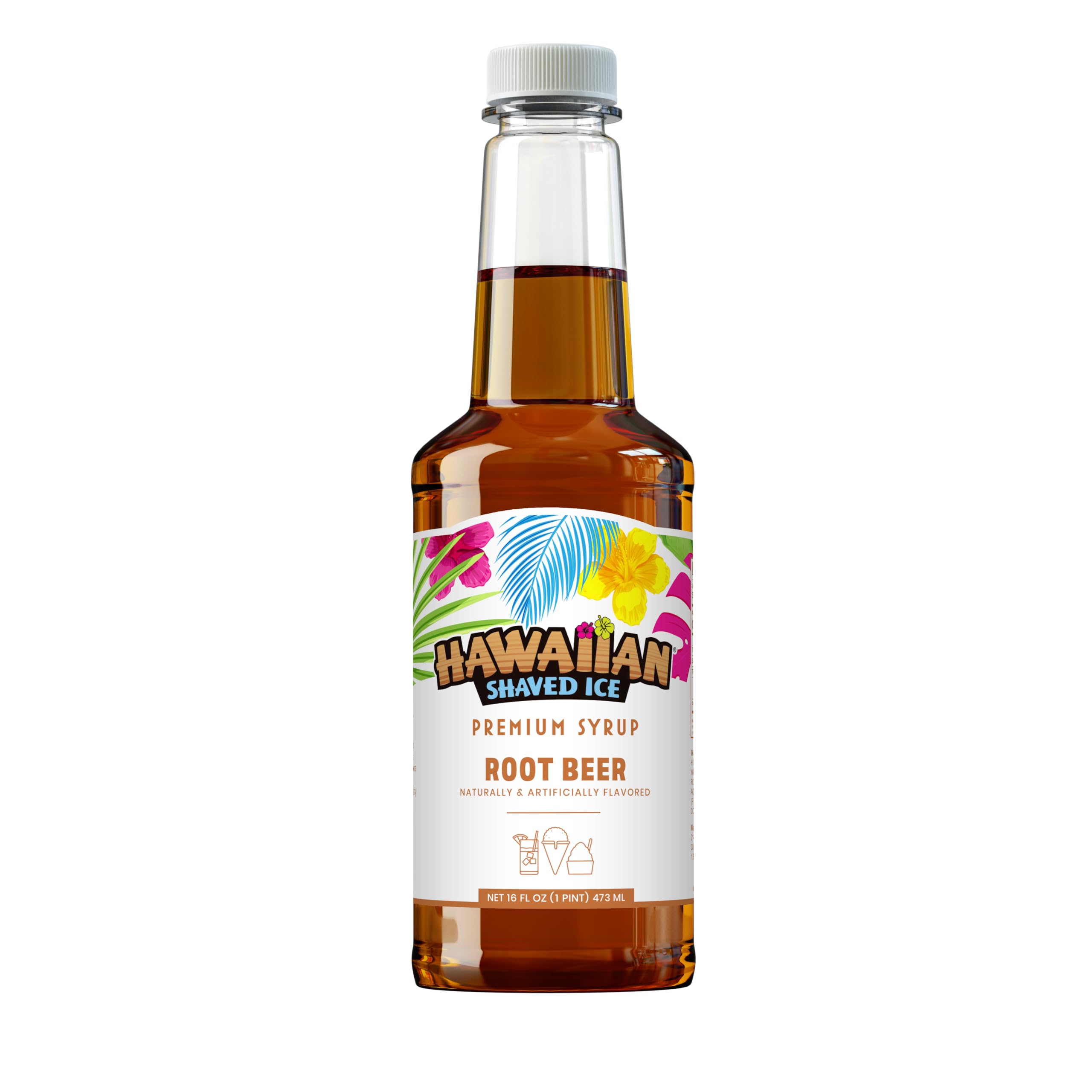 Amazon.com: Hawaiian Shaved Ice Root Beer Syrup - Nut Soy Dairy Free ...
