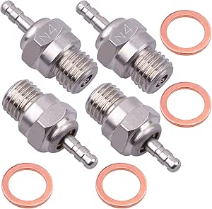Amazon.com: CrazyHobby N4#4 NO.4 Glow Plug 70117 Medium Hot Spark Nitro Engine Parts for Traxxas ...