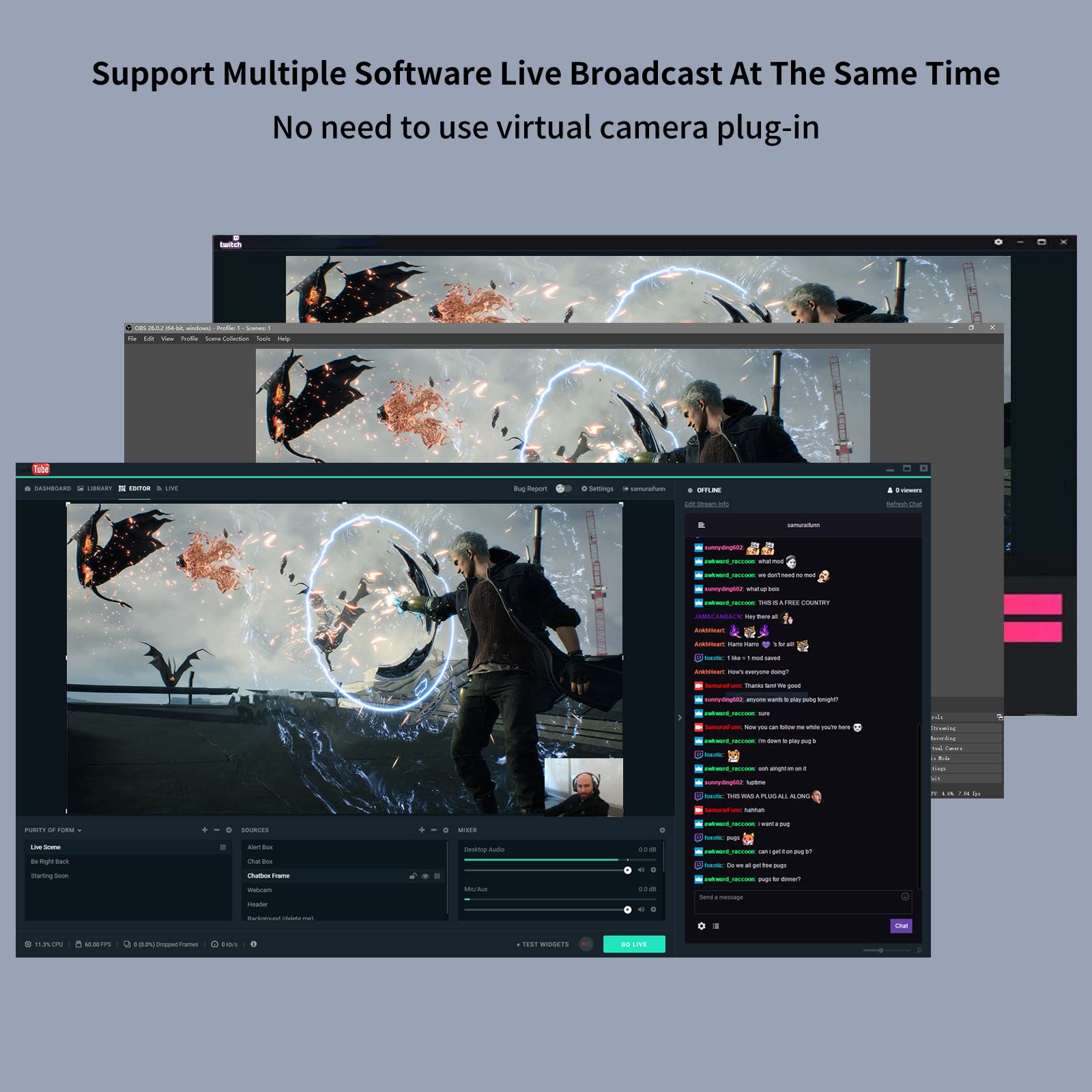 Snapklik.com : Acasis 4K60 HDMI Video Capture Card 2K144 Game Capture ...