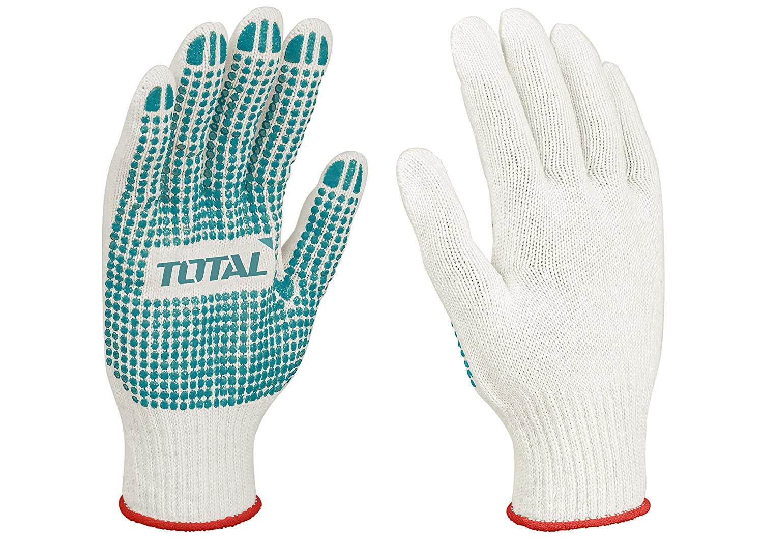 Total Tools Gloves with Knitted & PVC Dots: Buy Online at Best Price in ...