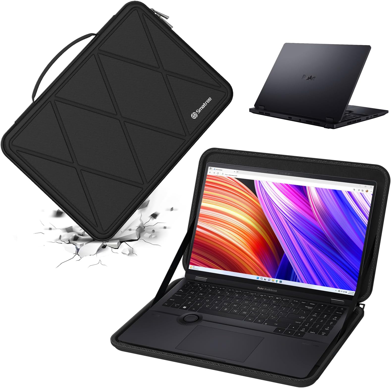 Amazon.com: Smatree Hard EVA Protective Sleeve Case Compatible for 16 ...