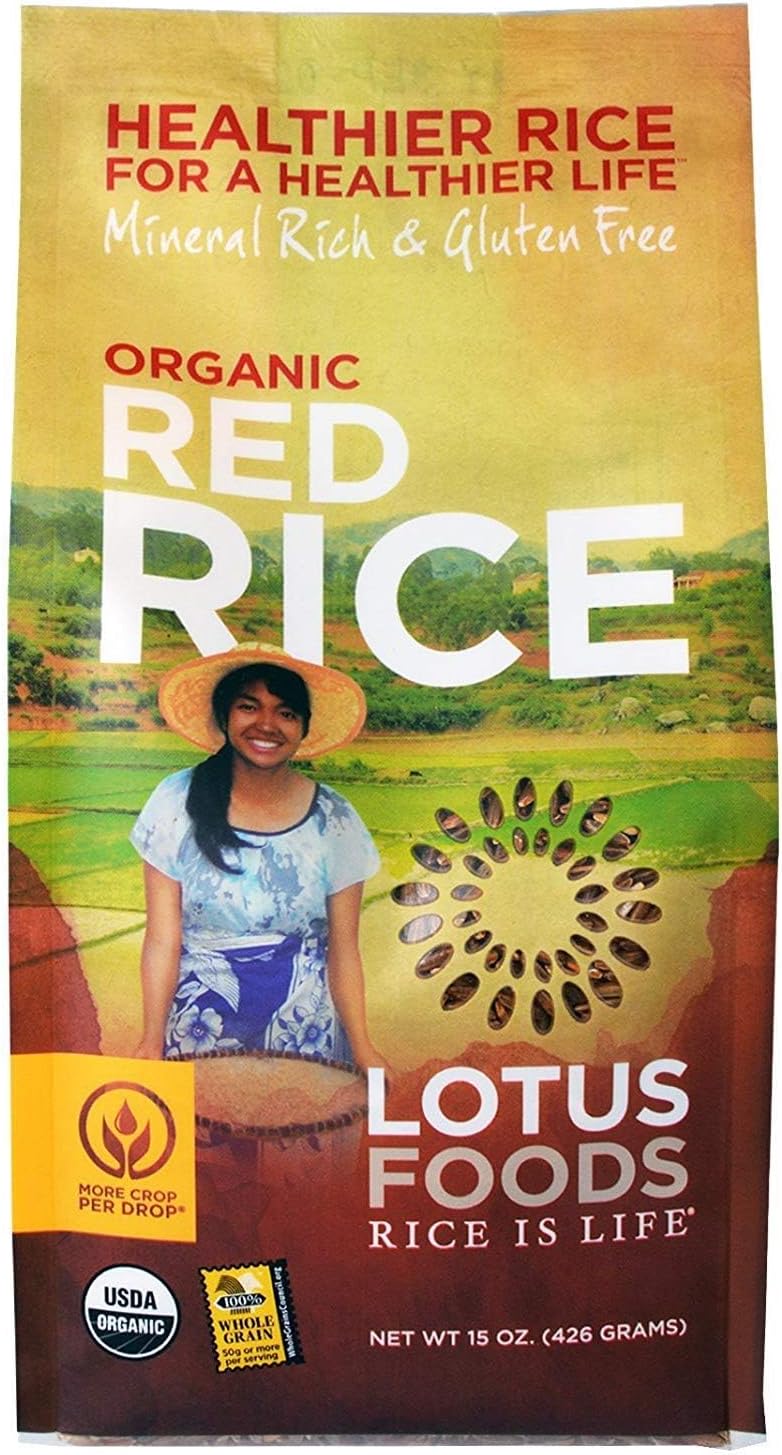 Amazon.com : Lotus Foods Organic Red Rice - Red Rice Organic, Rice Red ...
