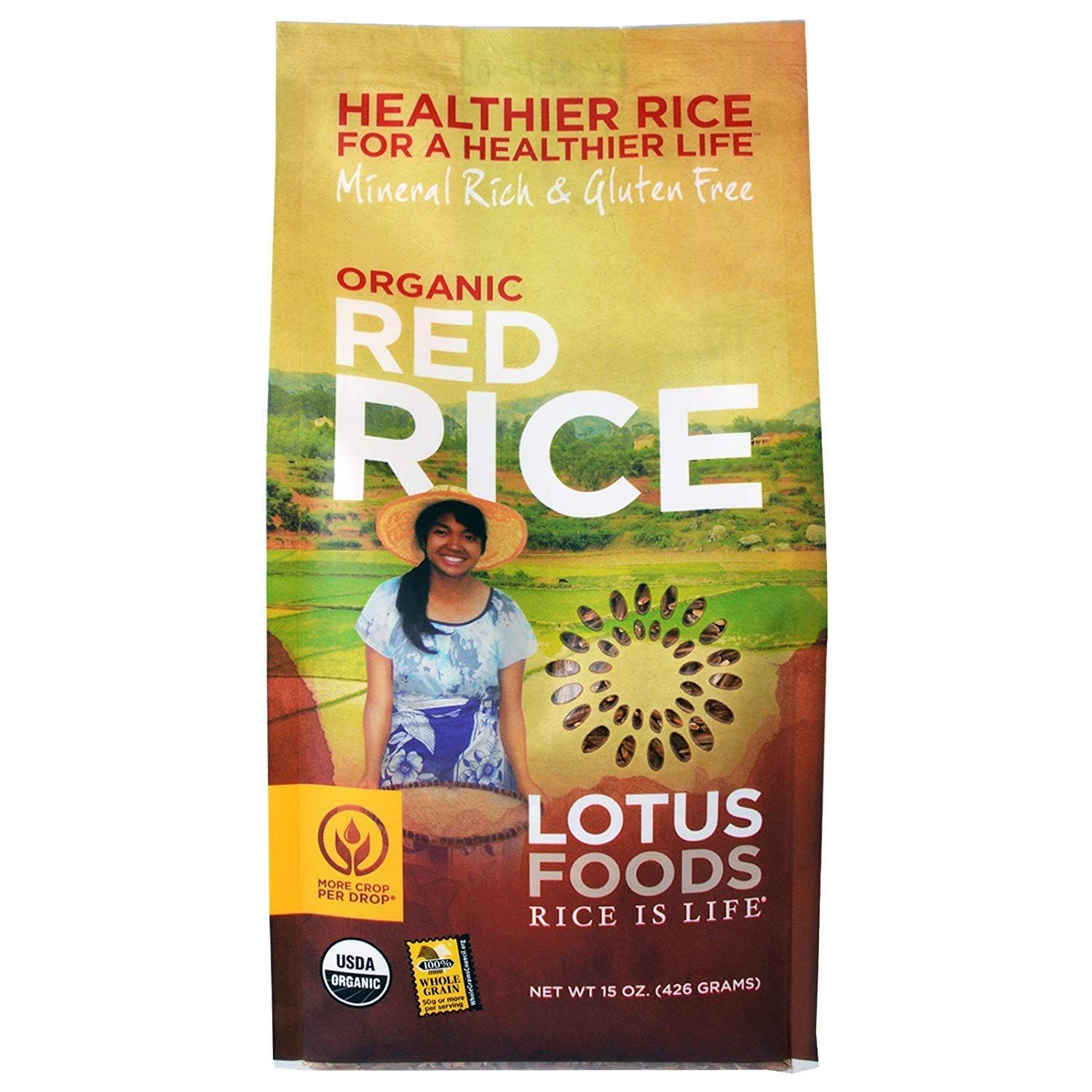 Amazon.com : Lotus Foods Organic Red Rice - Red Rice Organic, Rice Red ...