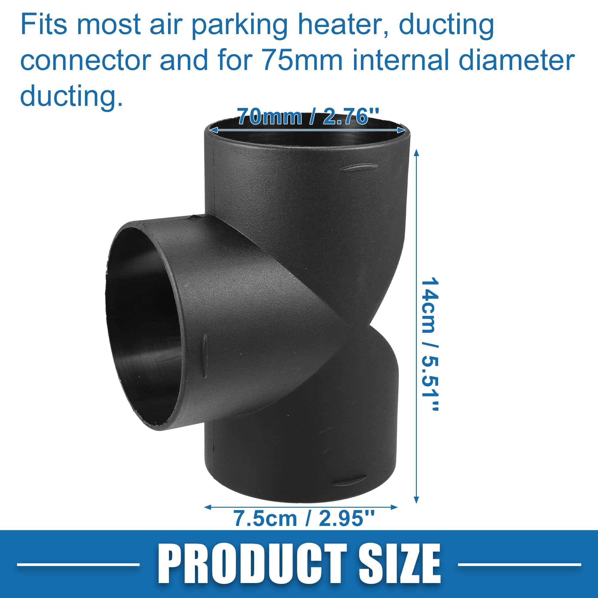 Automotive Ducting Pipe ABSOPRO S - 75mm OD Straight Heater Duct ...