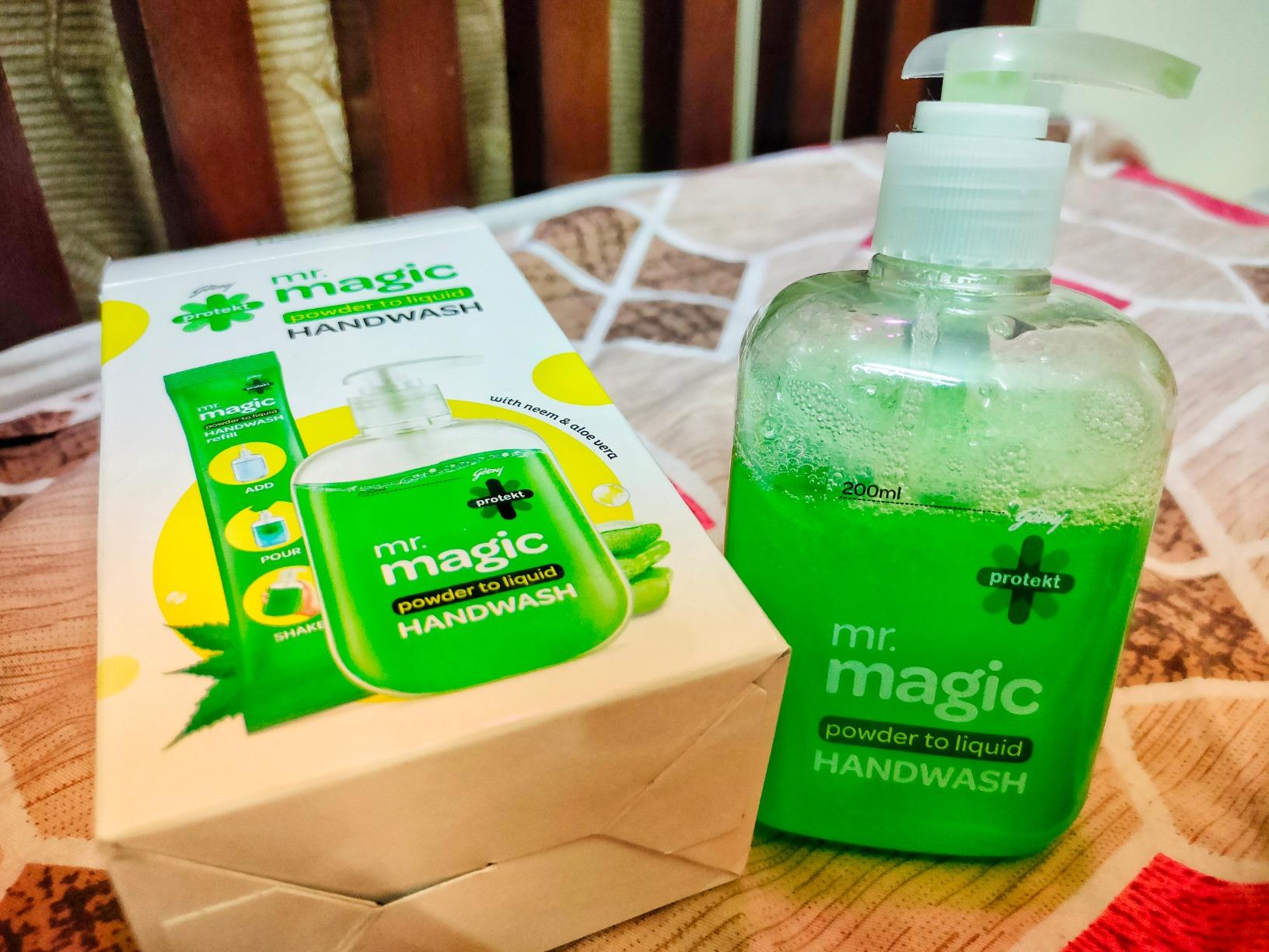 Godrej Protekt mr. magic Powder-to-Liquid Handwash - 1 Bottle + 1 ...
