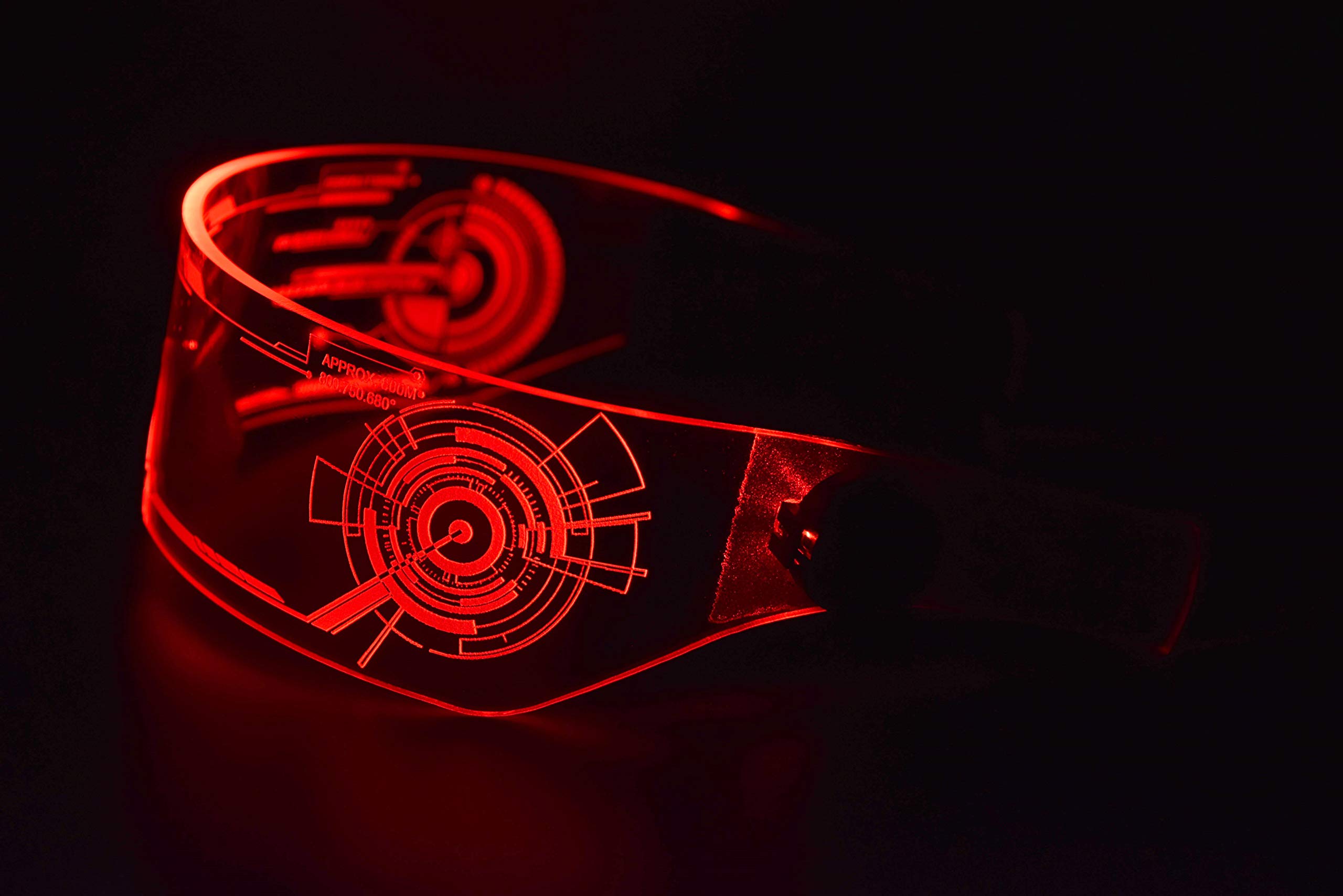 Buy ASVP Shop Cyberpunk LED Visor Glasses - Perfect For Cosplay and ...