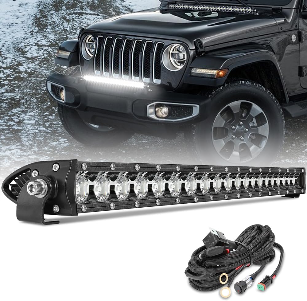 Amazon.com: Lumimotor 20 Inch Light Bar Slim Single Row LED Light Bar ...
