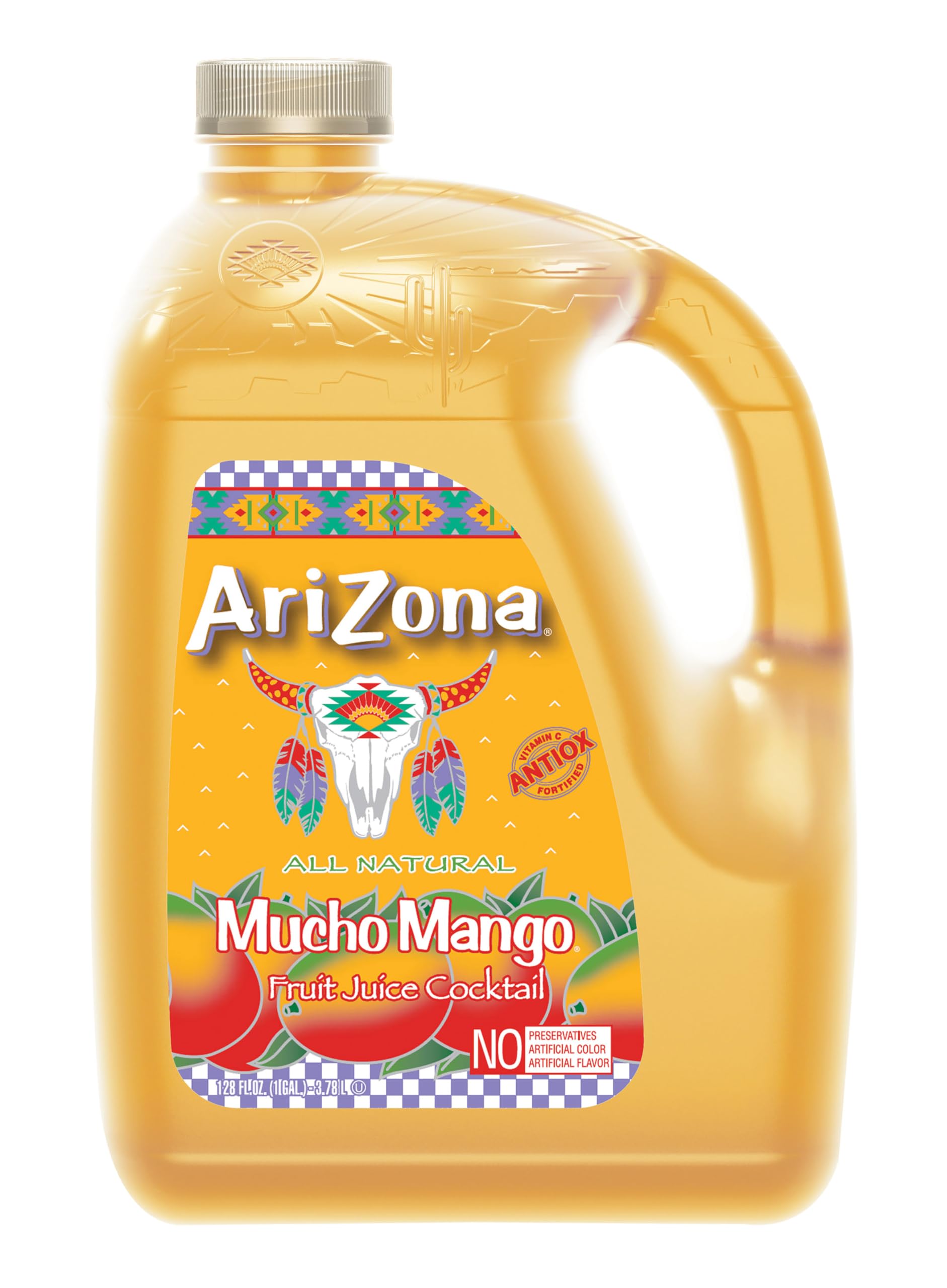 Amazon.com : AriZona Mucho Mango Fruit Juice Cocktail 128 Oz : Grocery ...
