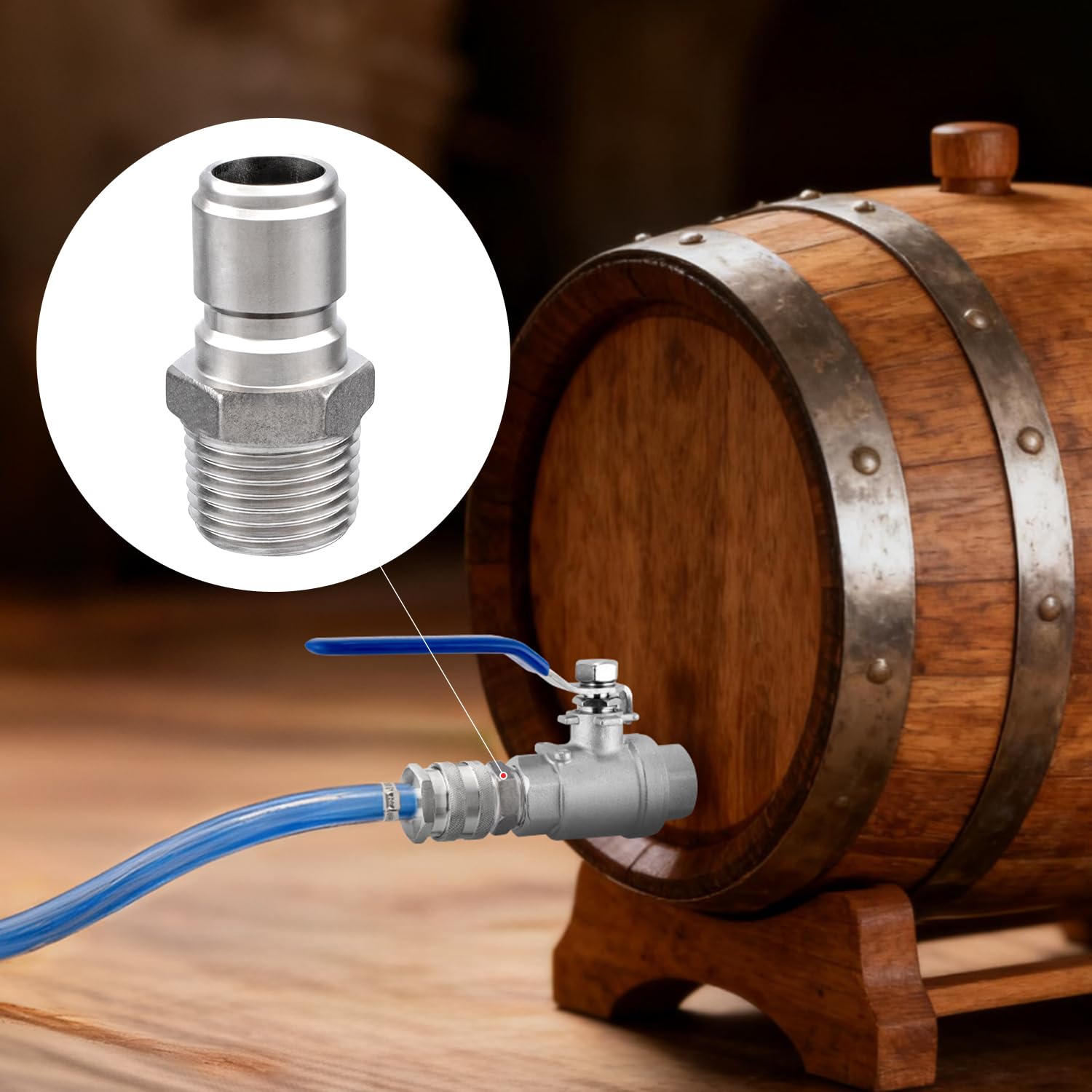 Snapklik.com : Stainless Steel Male Quick Disconnect