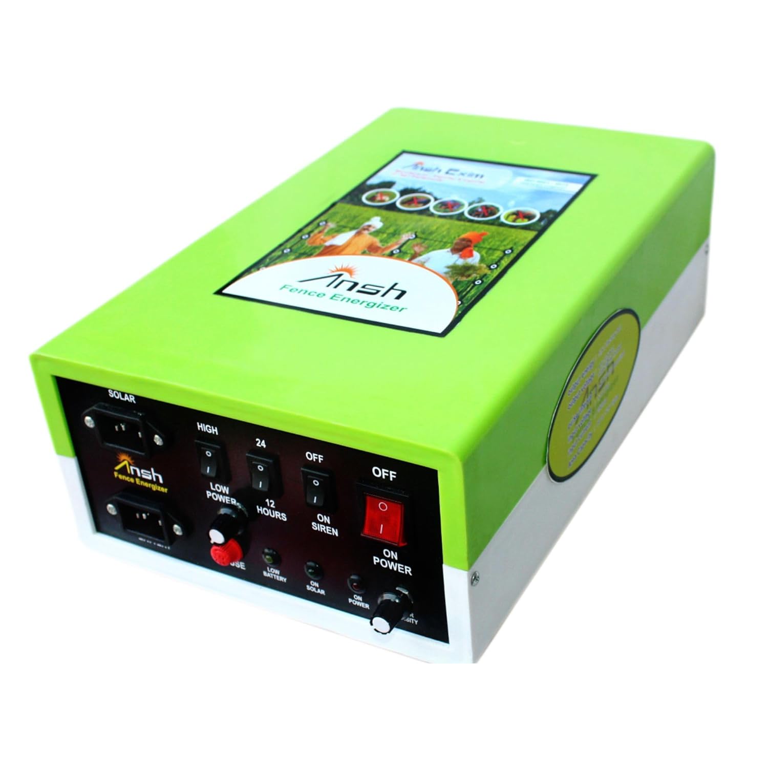 AGRIANSH Ansh Exim Zatka Machine with Jhatka Kit Solar Fence Energizer ...