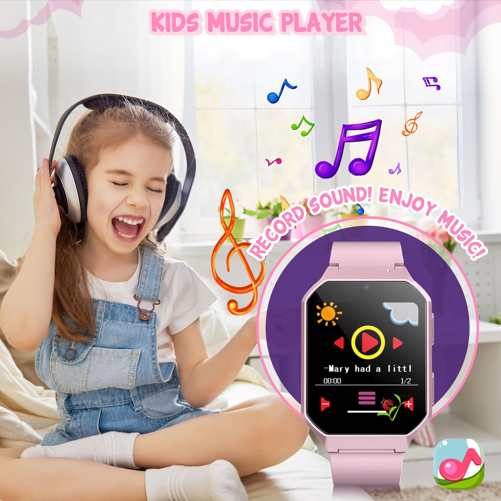 Snapklik.com : DERUI Smart Watch For Kids 3-12 Years Boys Girls, 26 ...