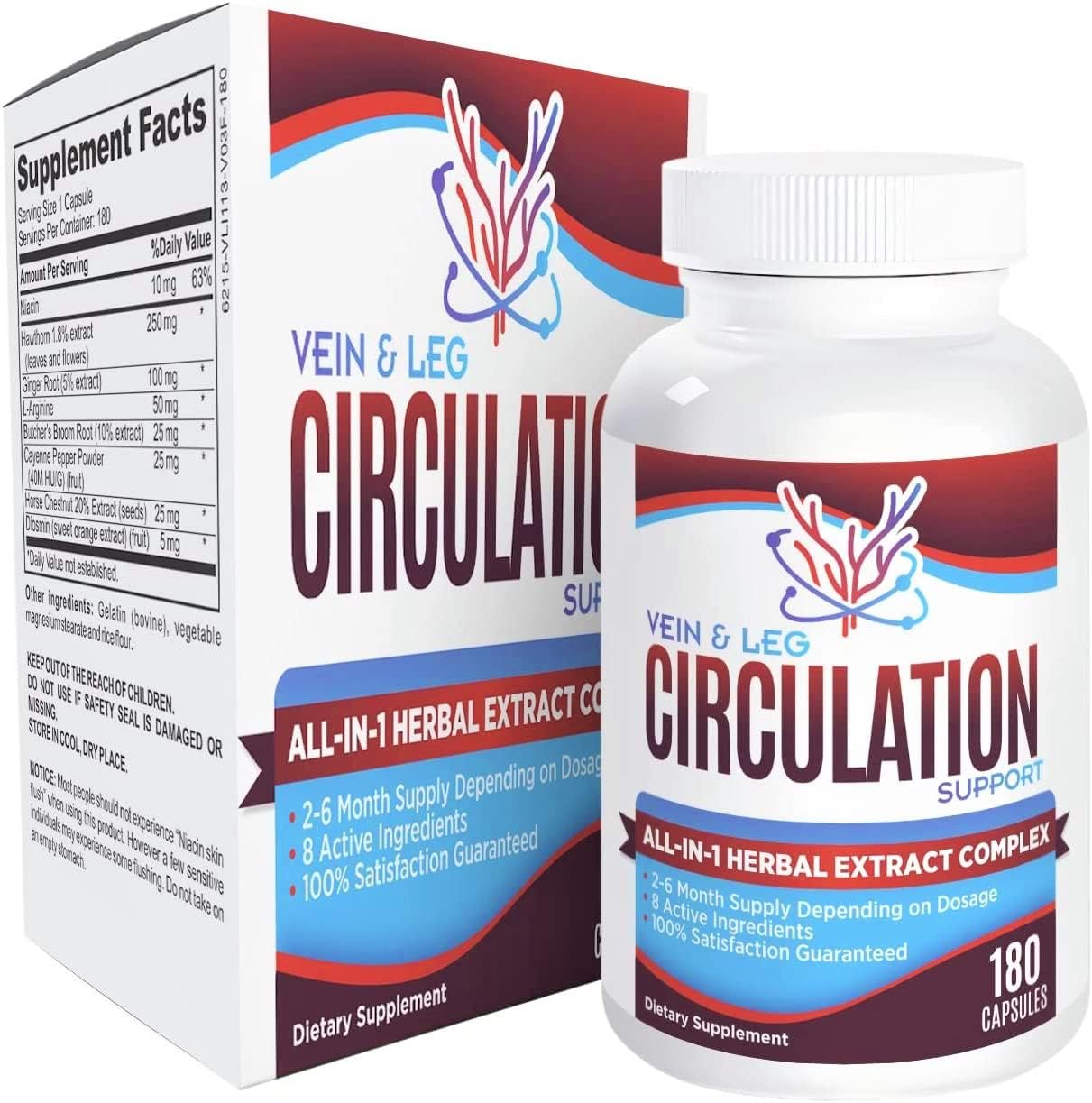 Amazon.com: ANDREW LESSMAN Circulation & Vein Support for Healthy Legs ...