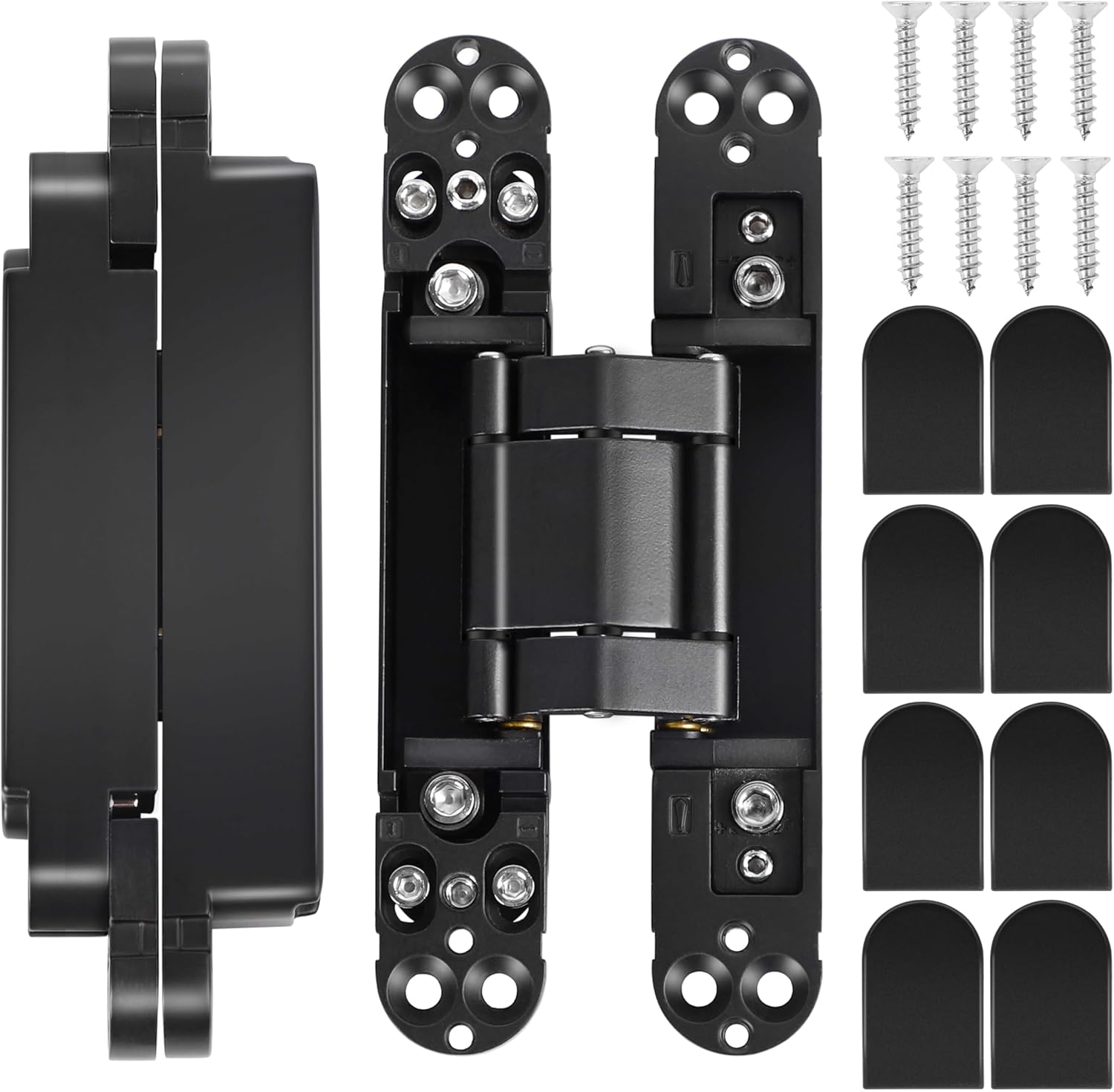 Generic Modern Black 6 Inch 3 Way Adjustable 180 Degree Swing Invisible ...