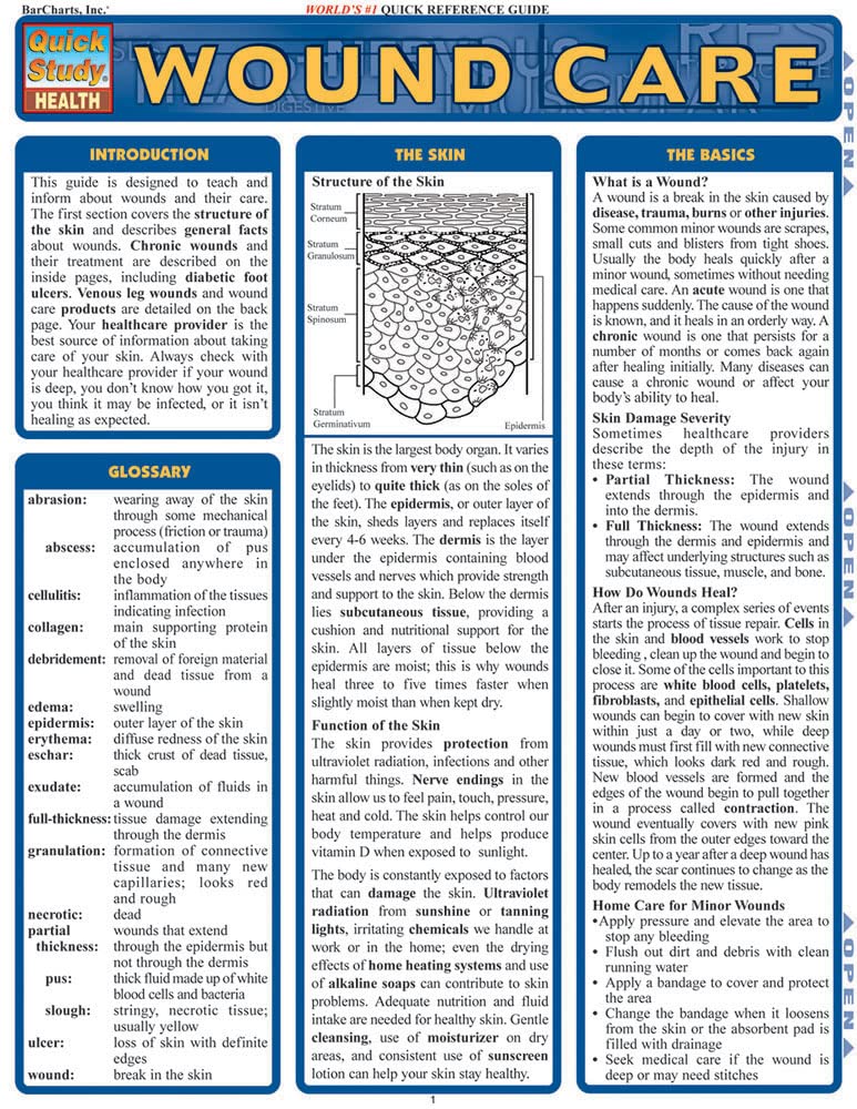Wound Care Quick Reference Guide | Amazon.com.br