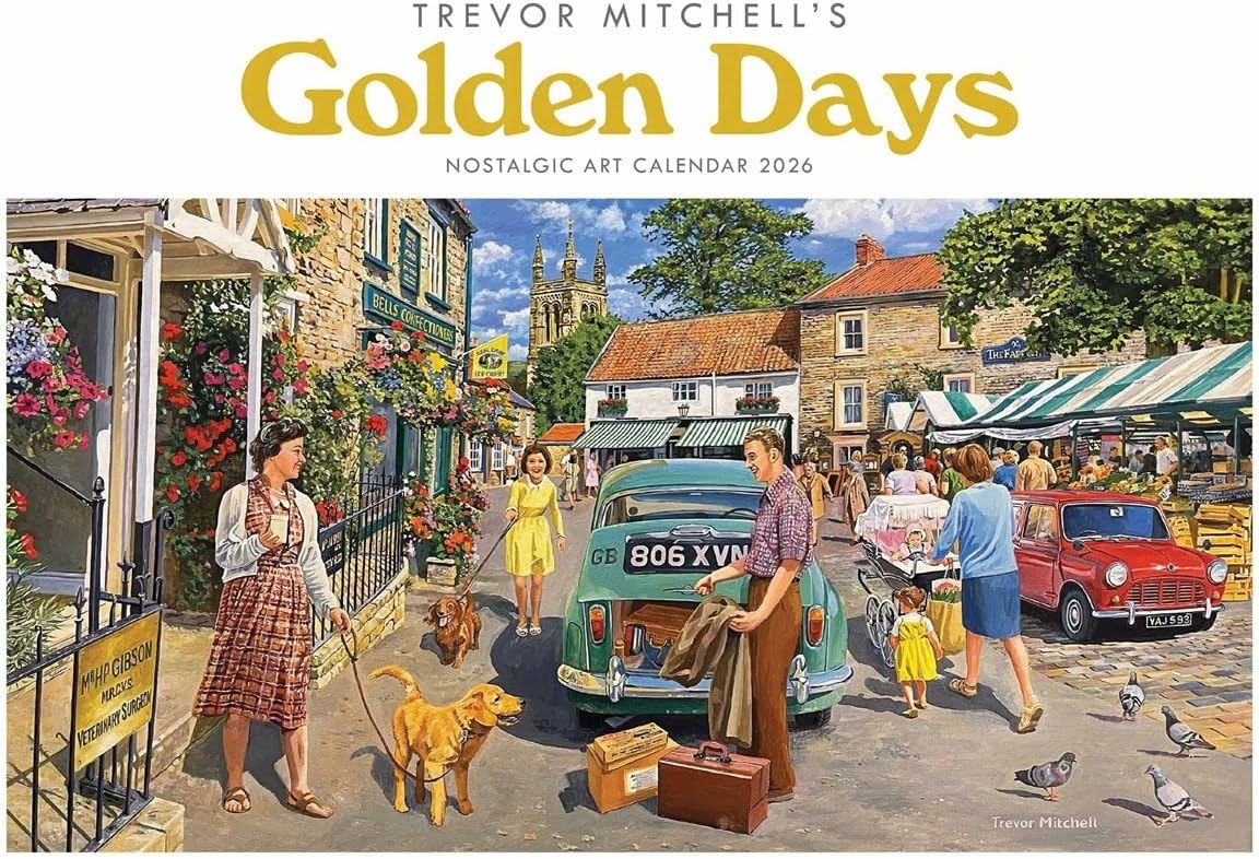 Golden Days Trevor Mitchell 2026 A4 Wall Calendar