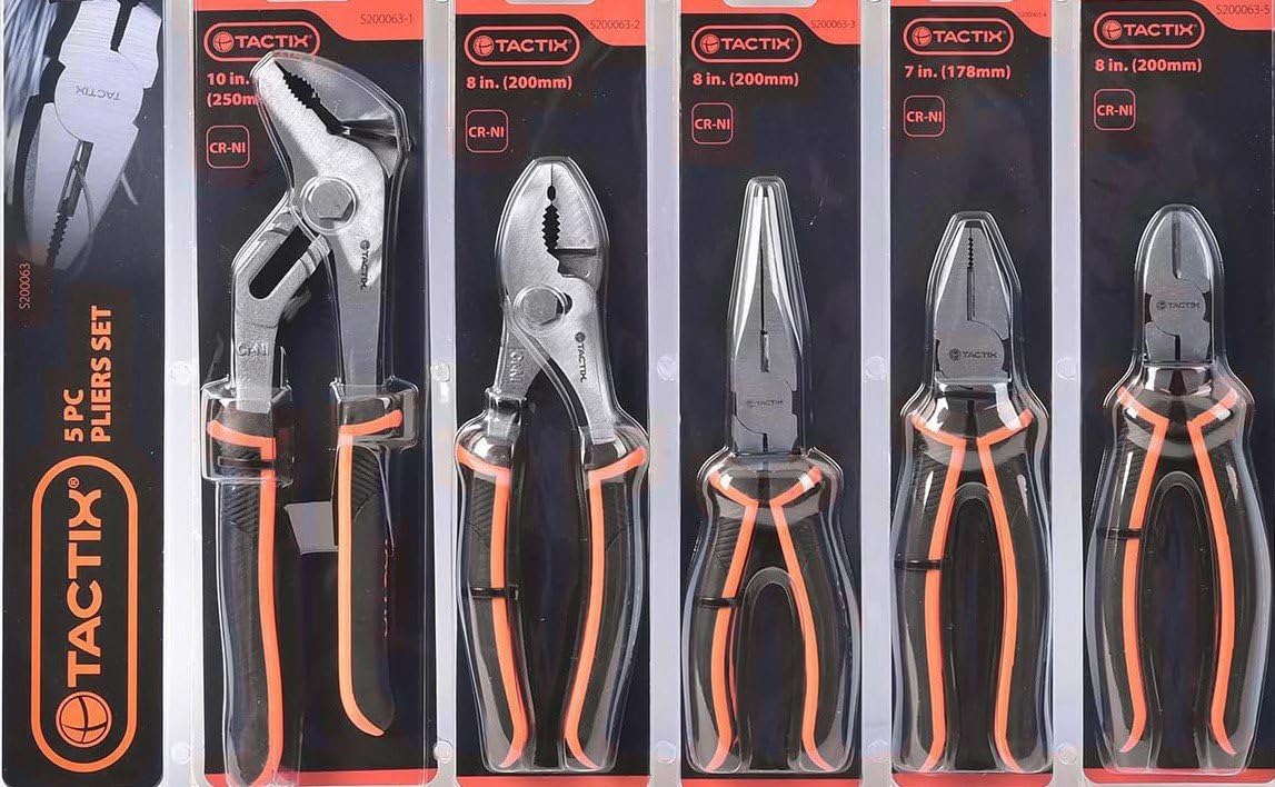 Amazon.com: Tactix Professional Pliers, 5-Piece Set : Tools & Home ...