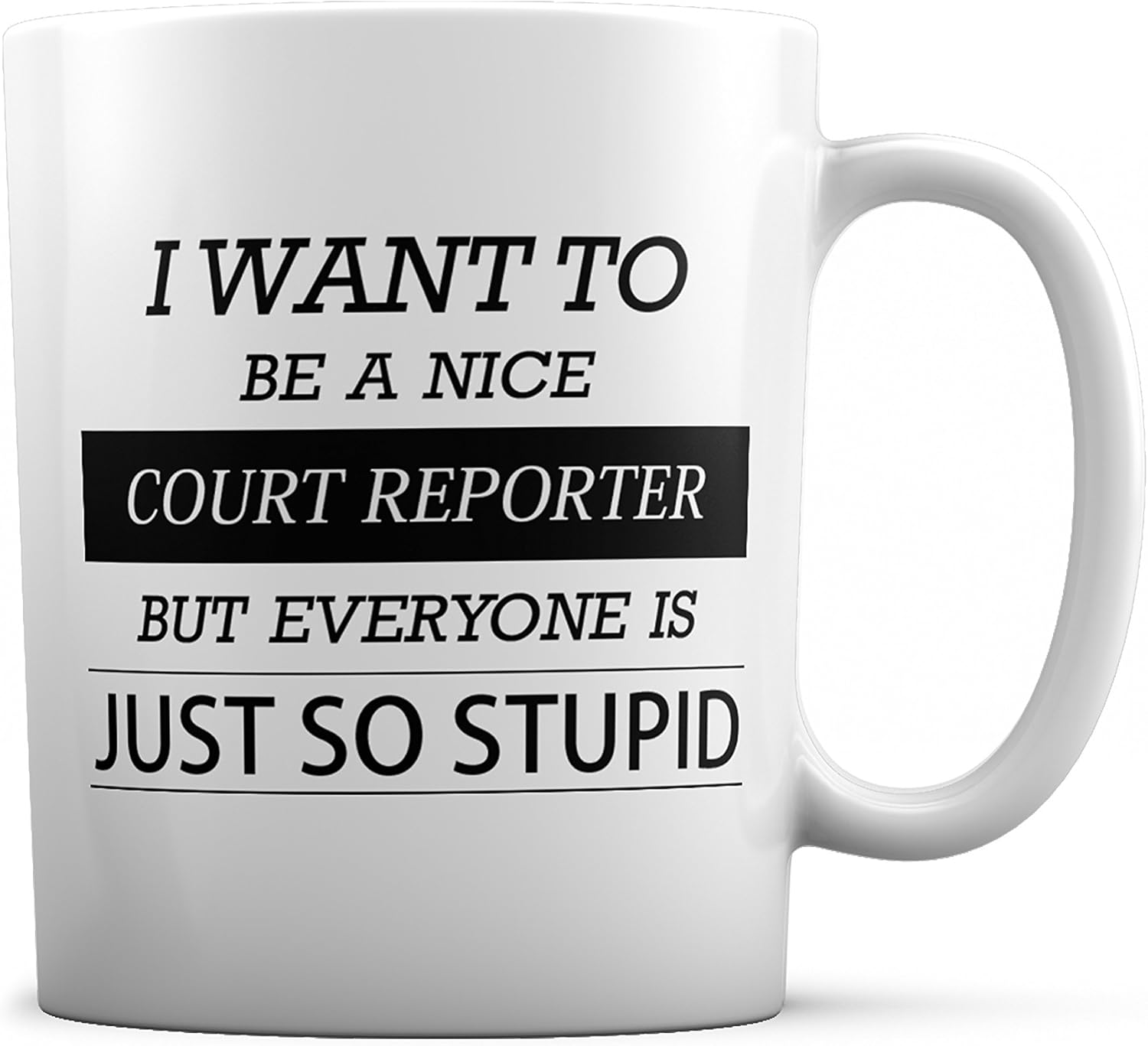 Amazon.com: Court reporter mug - Court reporter gift - I want to be a ...