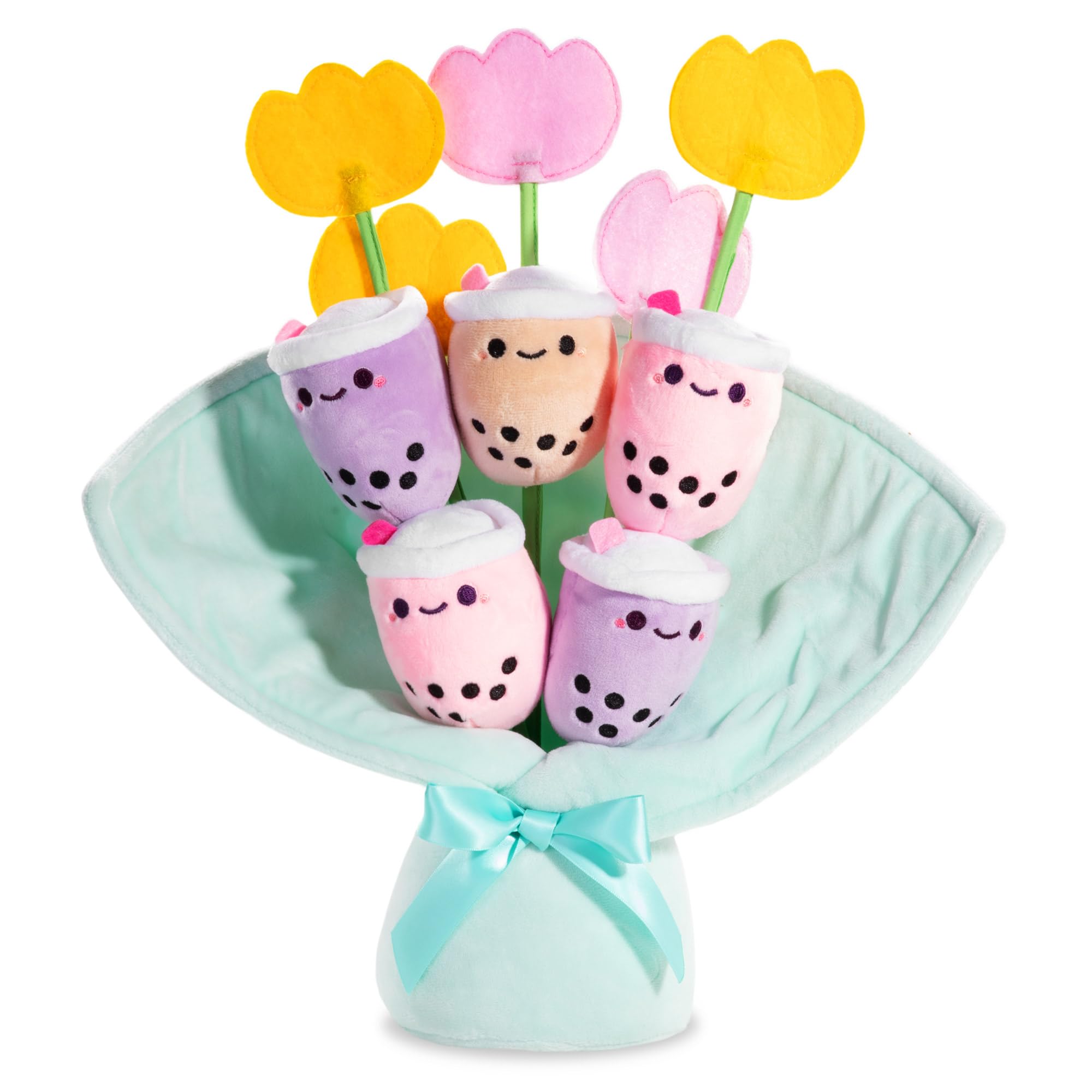Amazon.com: Smoko Pearl Boba Tea Bouquet Plush : Toys & Games