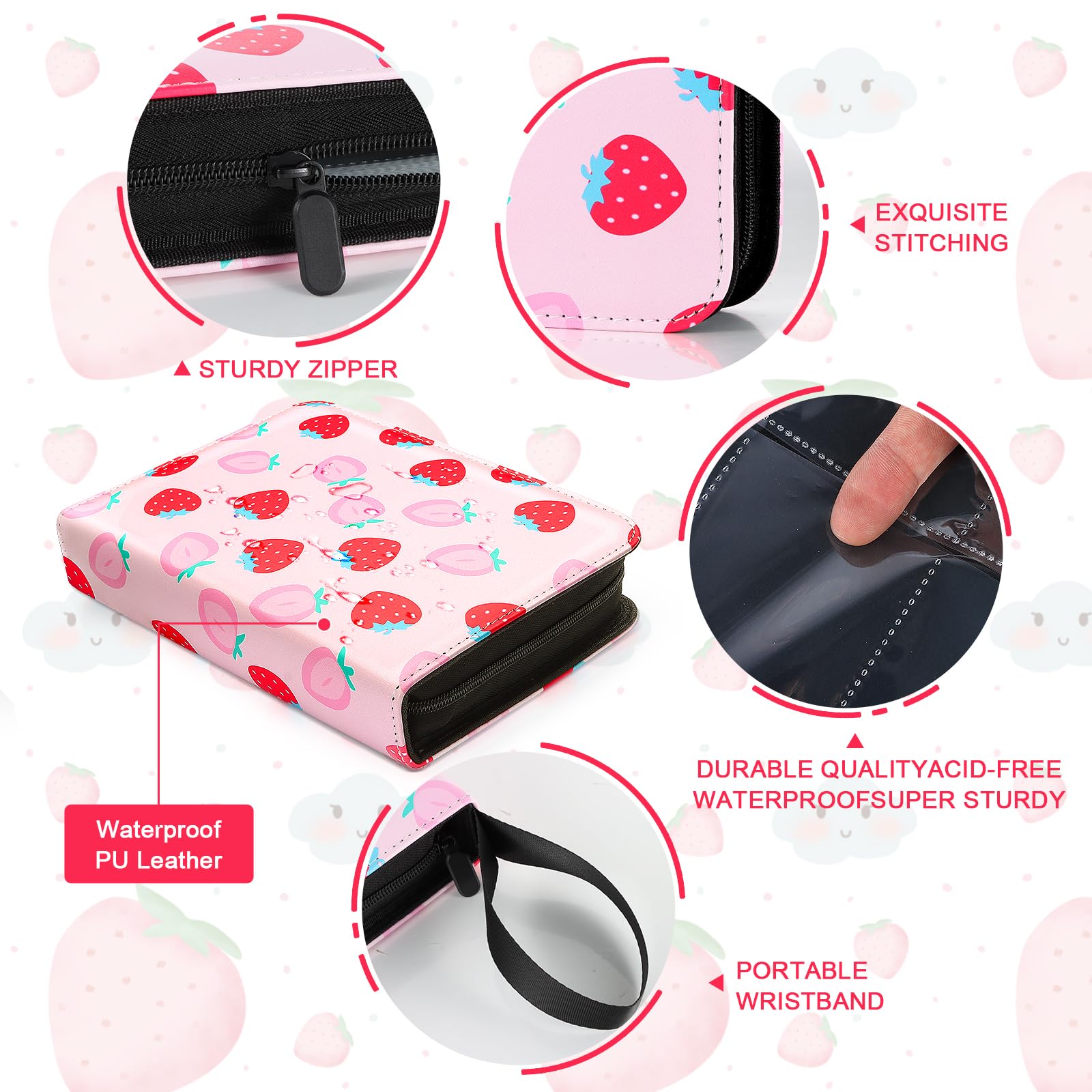 Snapklik.com : CLOKORIA Card Binder For Girls Gifts,440 Cards ...