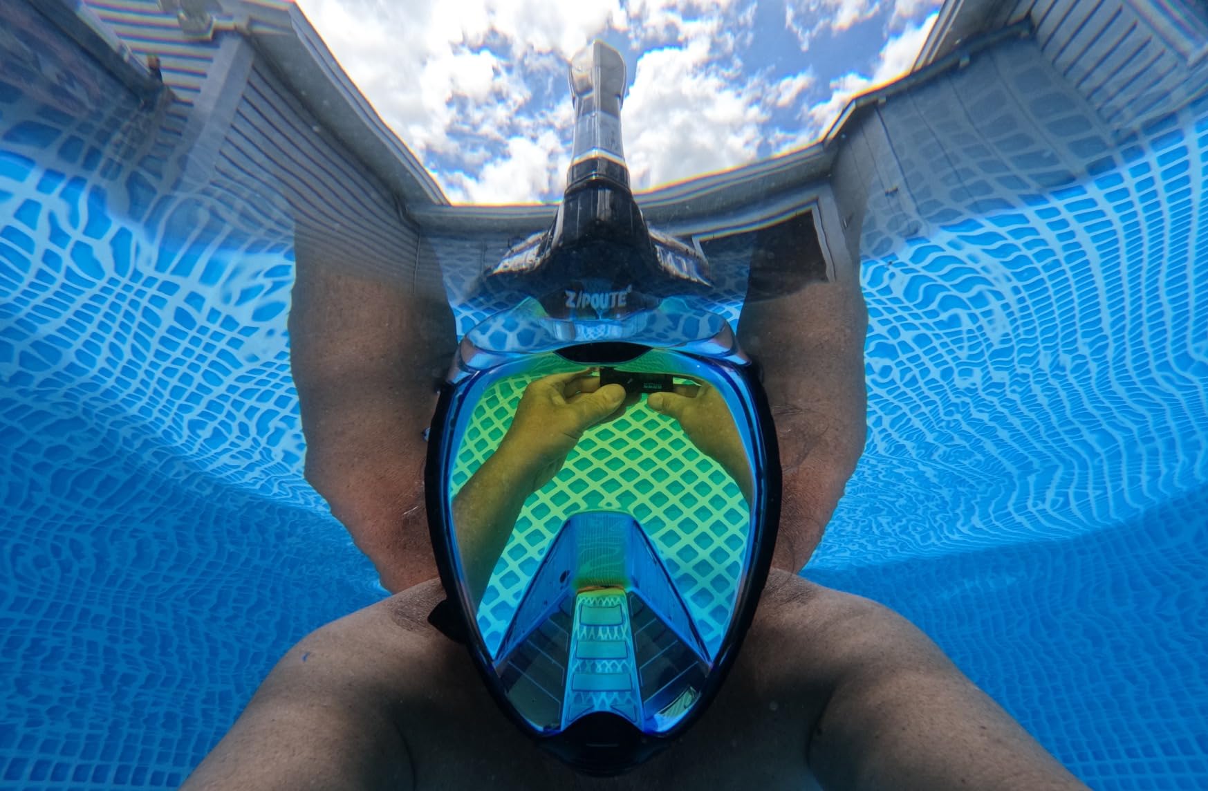 $8/mo - Finance ZIPOUTE Snorkel Mask Full Face, Full Face Snorkel Mask ...