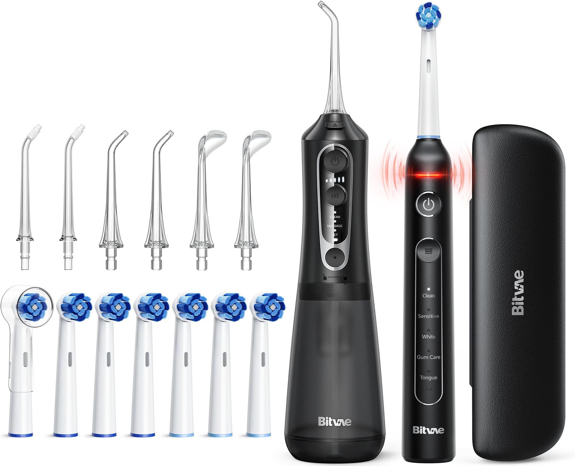 Amazon.com: Bitvae R2 Rotating Electric Toothbrush & C6 Cordless Water ...