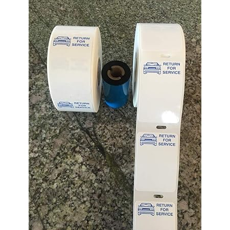 Amazon.com : Static Cling Return for Service White Labels for Thermal ...