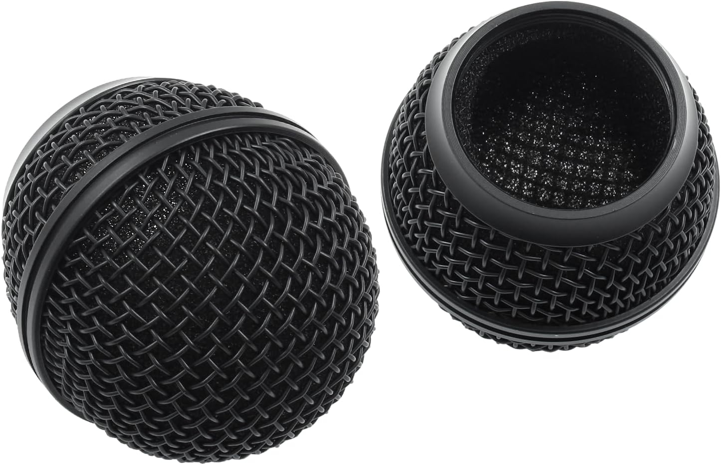 Amazon.com: Moicstiy 2 PCS Microphone Ball Head Mesh Grill, Black ...