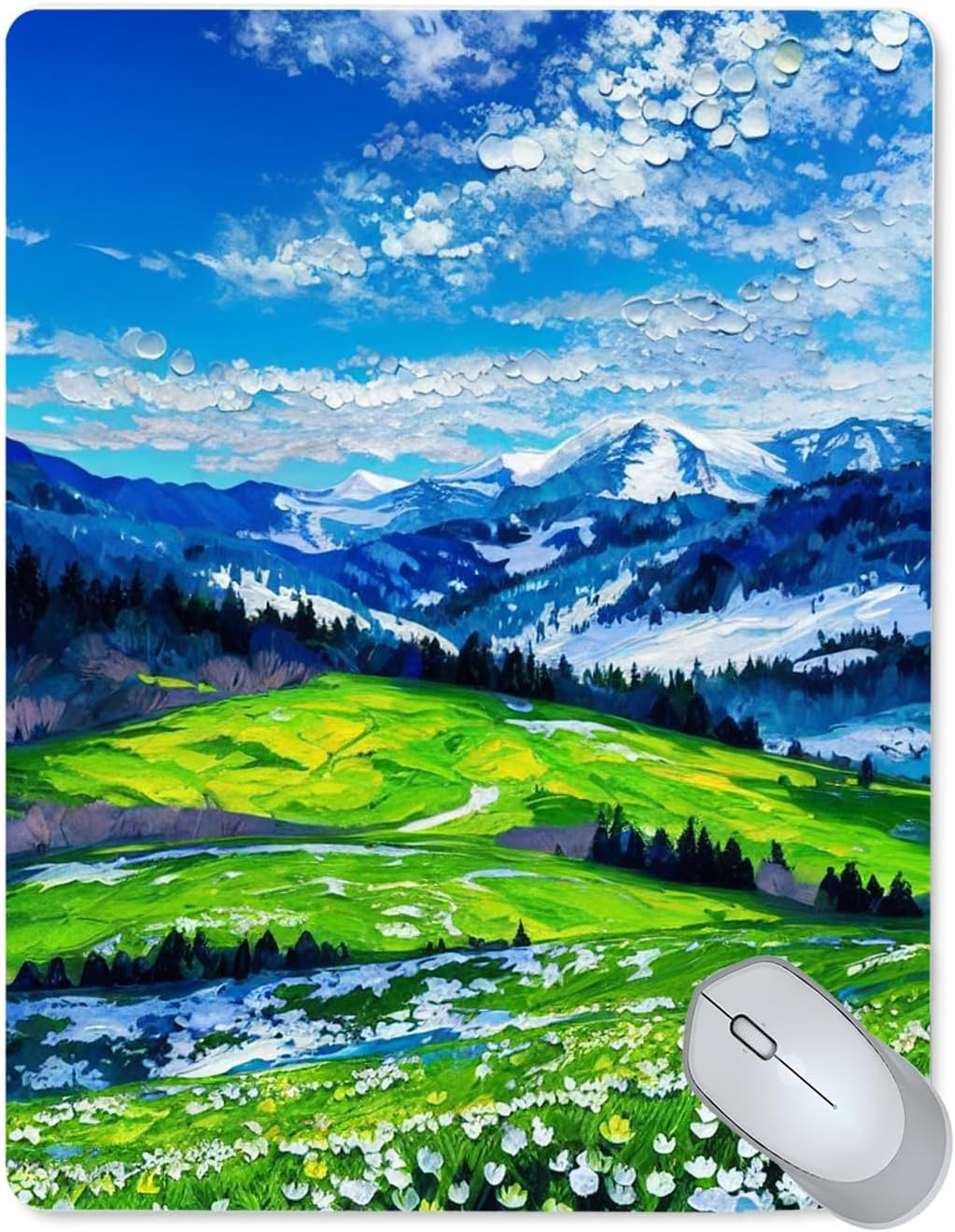 Amazon.com: Zinevie Mouse Pad Volcanic Eruption Landscape Laptop ...