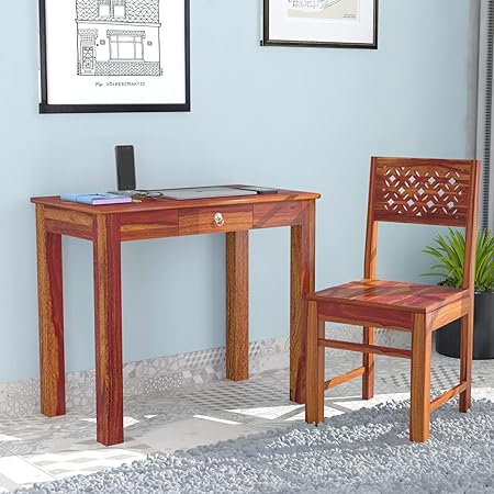 SH Furniture Solid Sheesham Wood Study Table for Study Room, Study ...