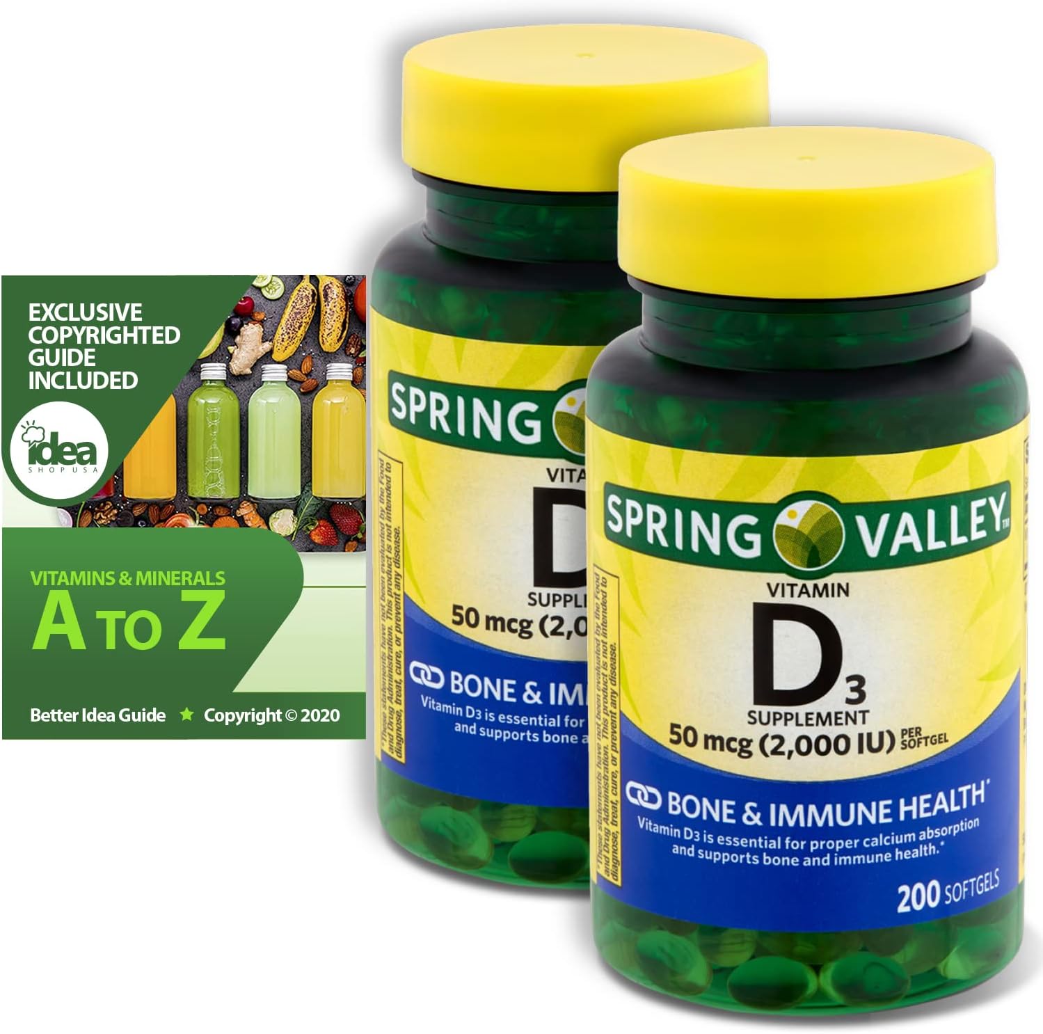 Spring Valley Vitamin D3 Supplement - 200 Ct 2 Pack Nepal | Ubuy