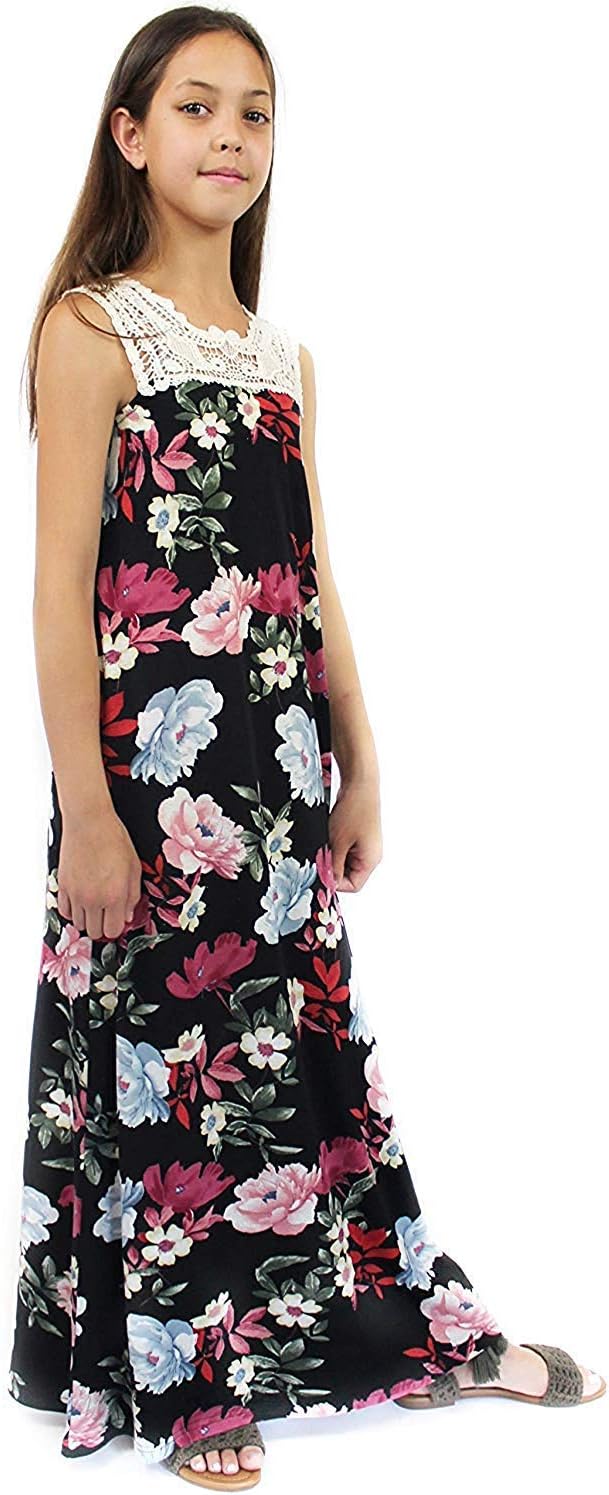 Amazon.com: Smukke, Big Girls Tween Vintage Lace High Low and Maxi ...