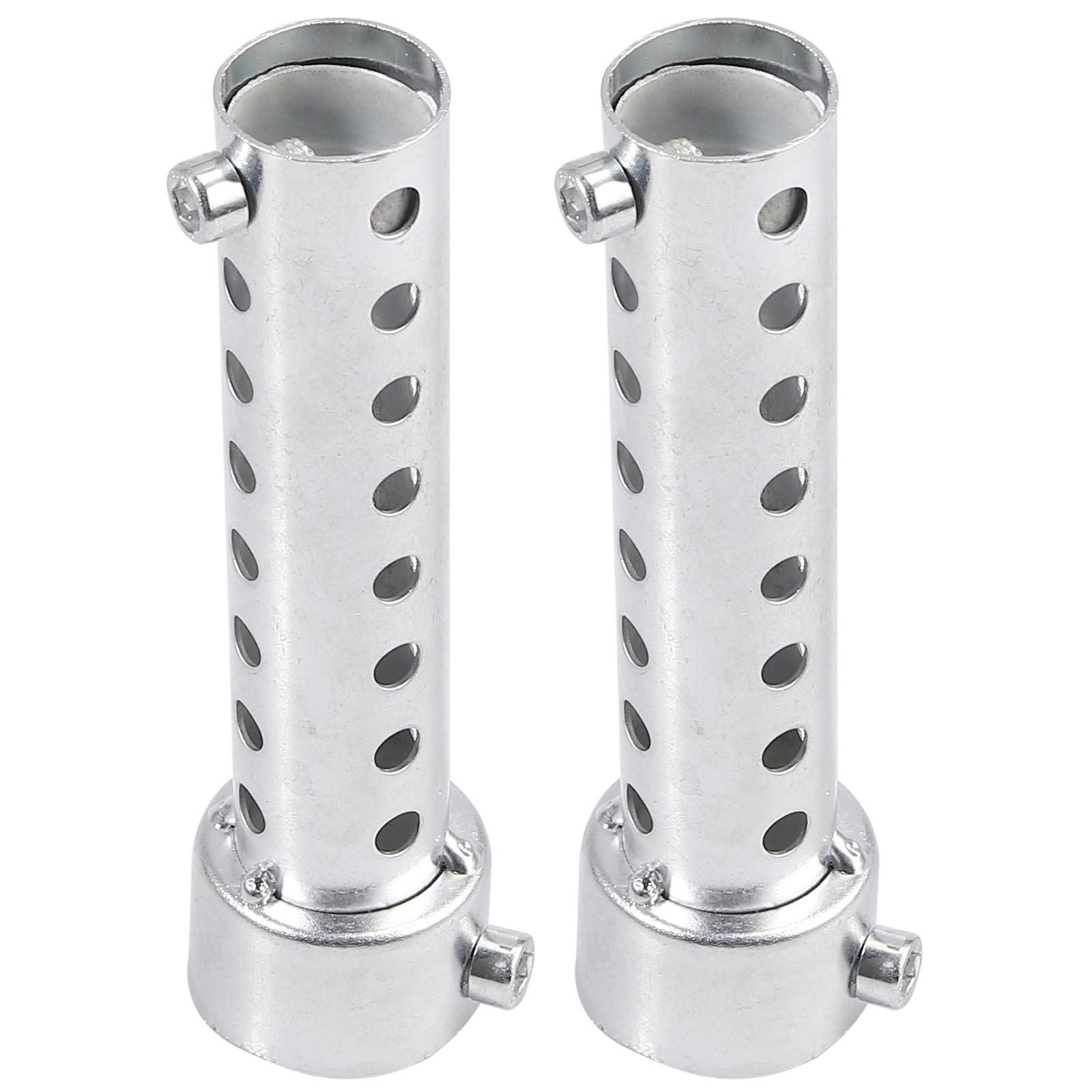 JiGiU 2-Piece 35mm Universal Motorcycle Baffle Motorcycle Exhaust Can ...