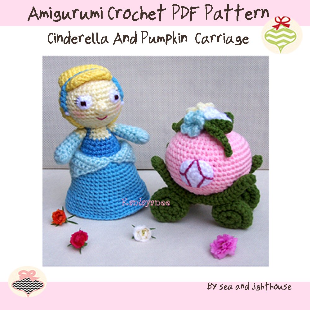 Amazon.com: Cinderella and pumpkin carriage - Amigurumi Crochet PDF ...