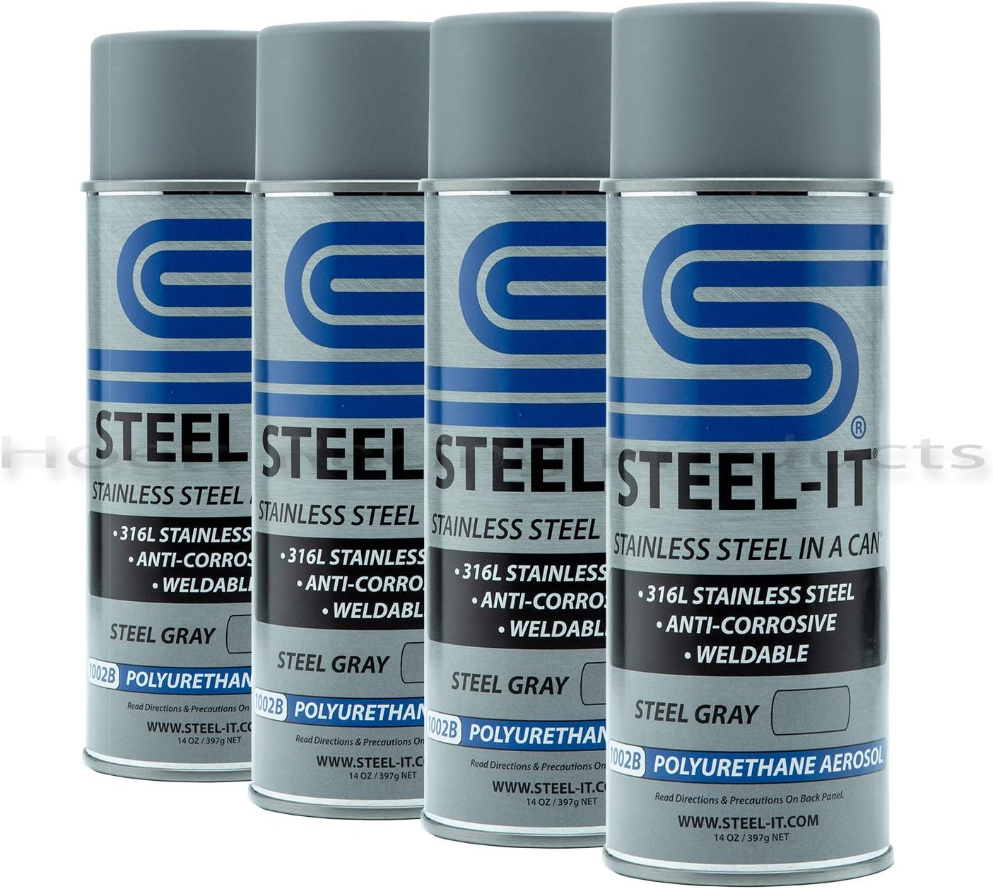 Amazon.com: Steel-It Polyurethane (Steel Gray, 4 can) : Industrial ...