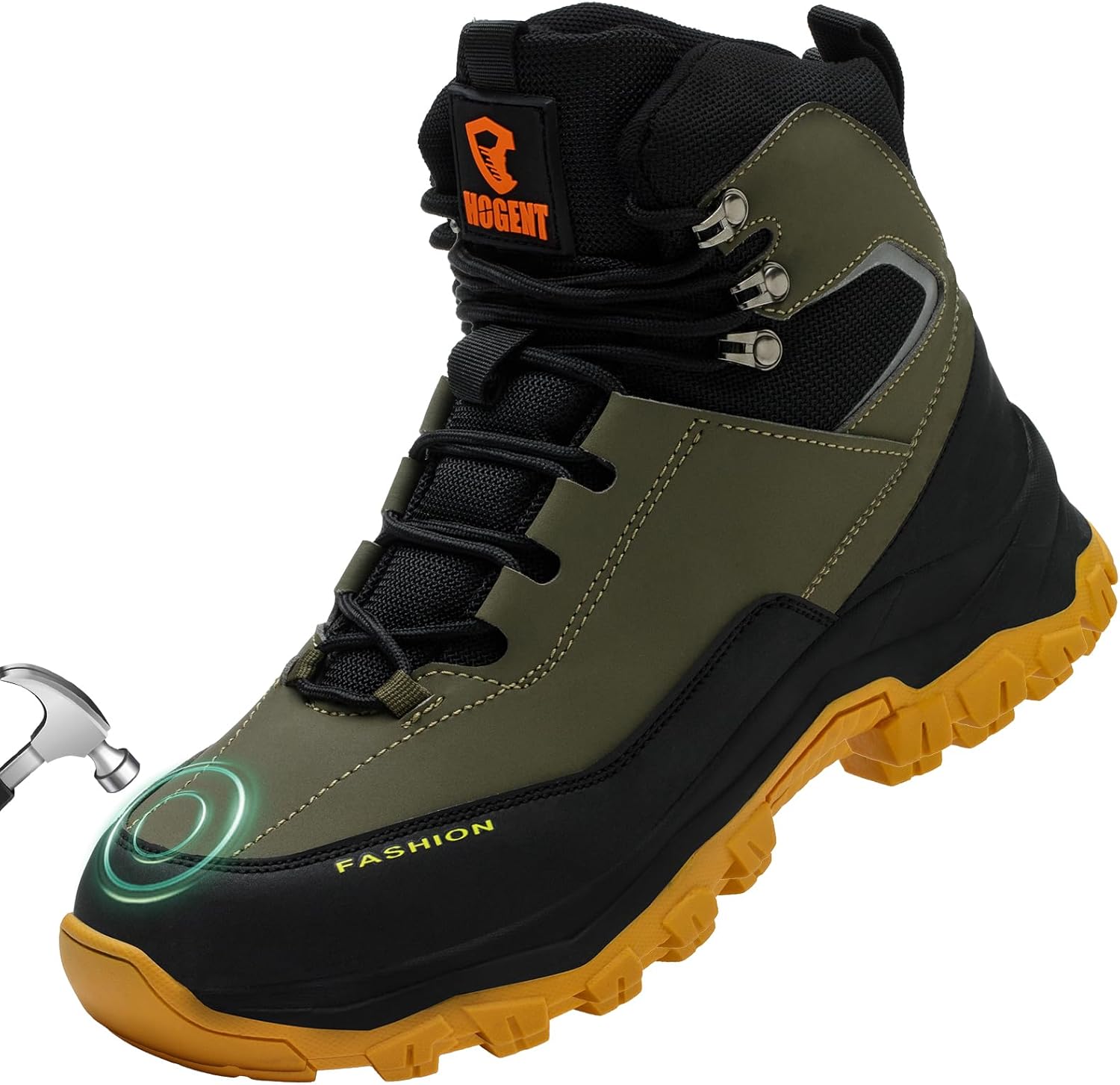 Amazon.com | Hogent Steel Toe Boots for Men Women Lightweight ...