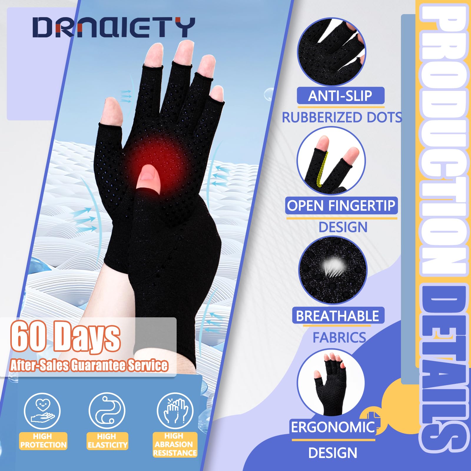 Snapklik.com : DRNAIETY Arthritis Compression Gloves- For Men & Women ...
